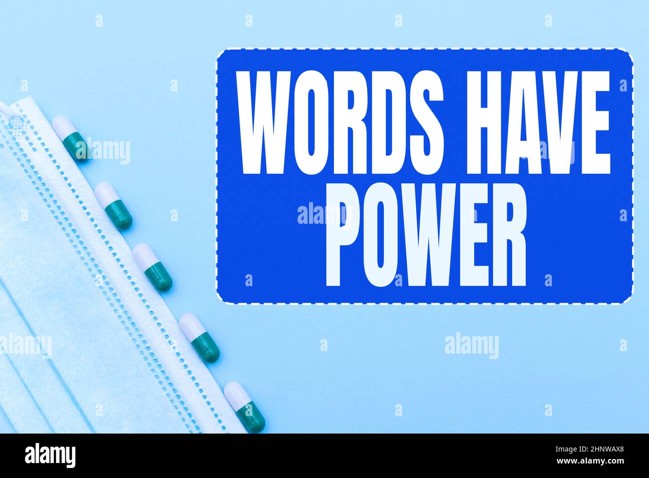 Handwriting text Words Have Power, Word for as they has ability to help ...