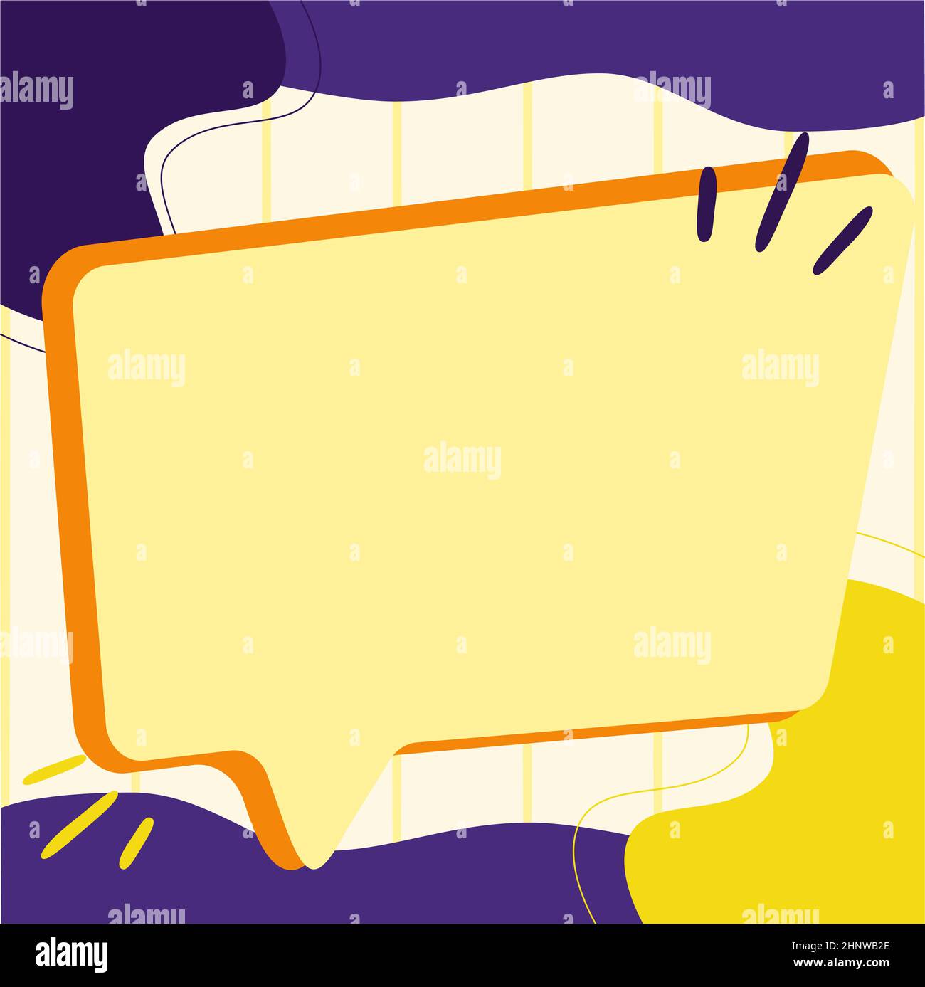 Illustration Of Empty Big Chat Box For Waiting For Advertisement Stock ...