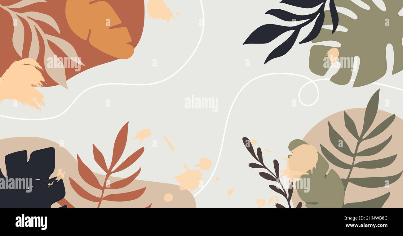 Trendy editable template for social media stories, postcard web ...