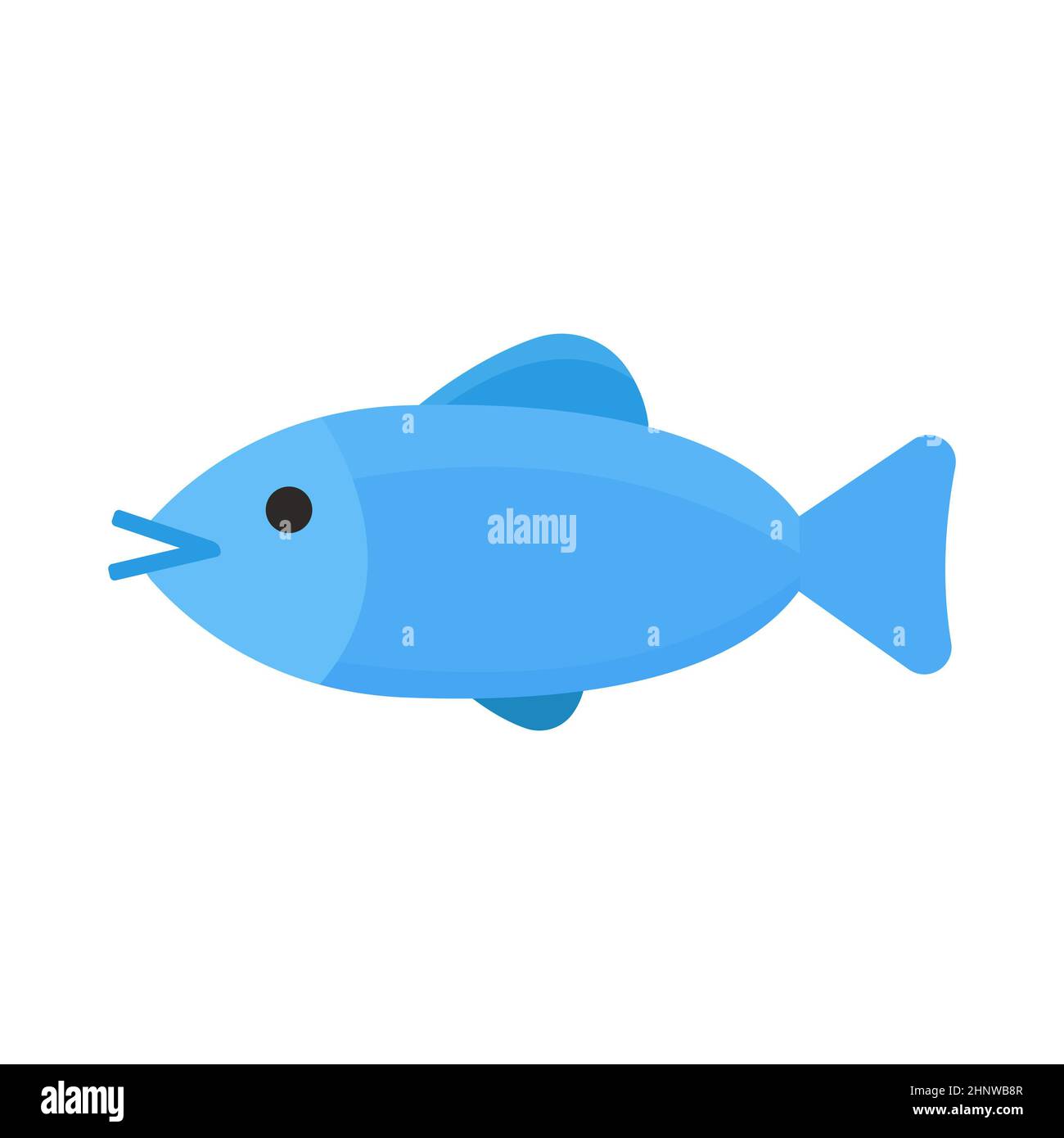 Fresh baked fish with lemon slices - Vector illustration Stock Photo ...