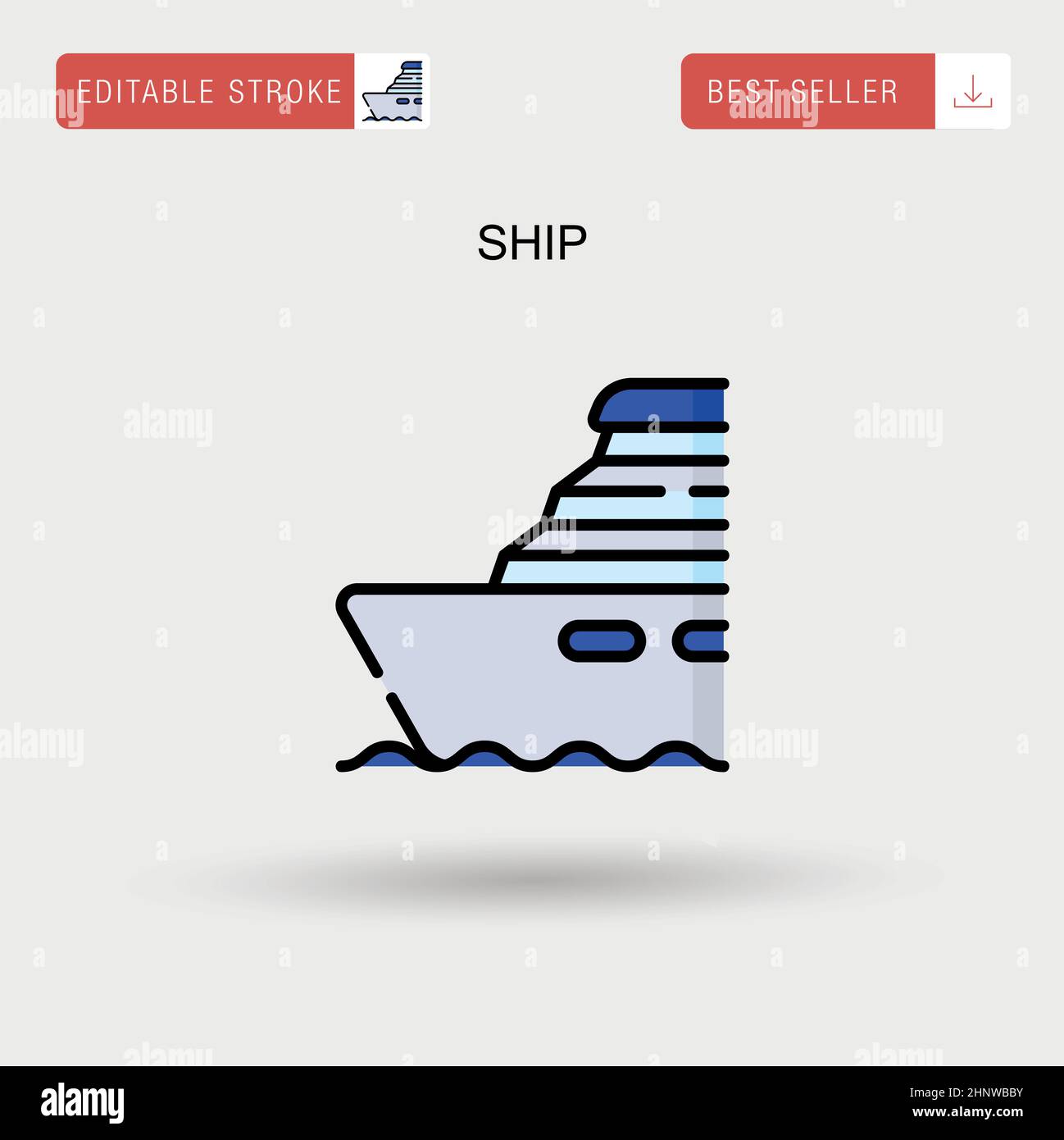 Shipping vessel ocean aerial Stock Vector Images - Alamy