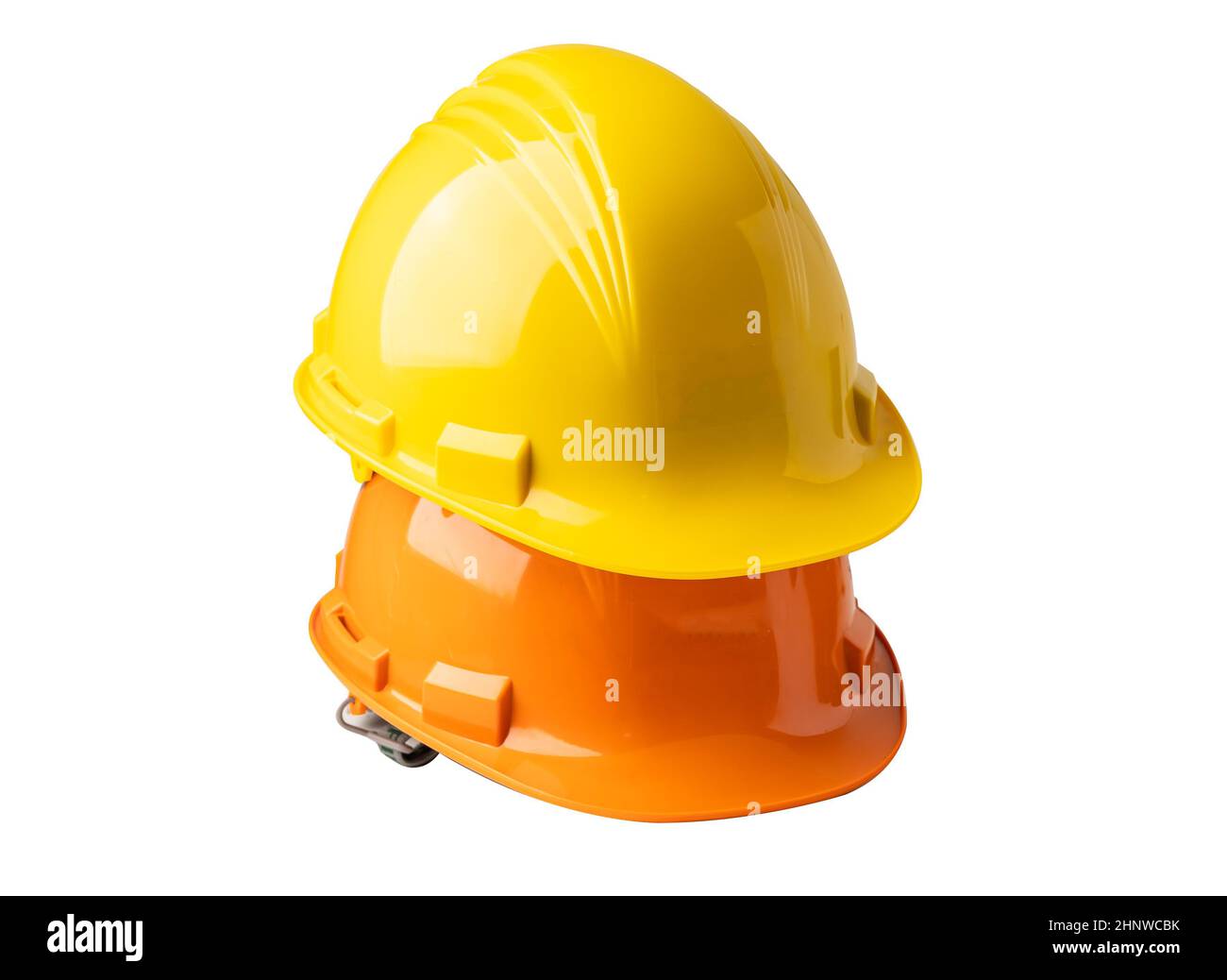 Construction helmet isolated on white background, engineer safety ...