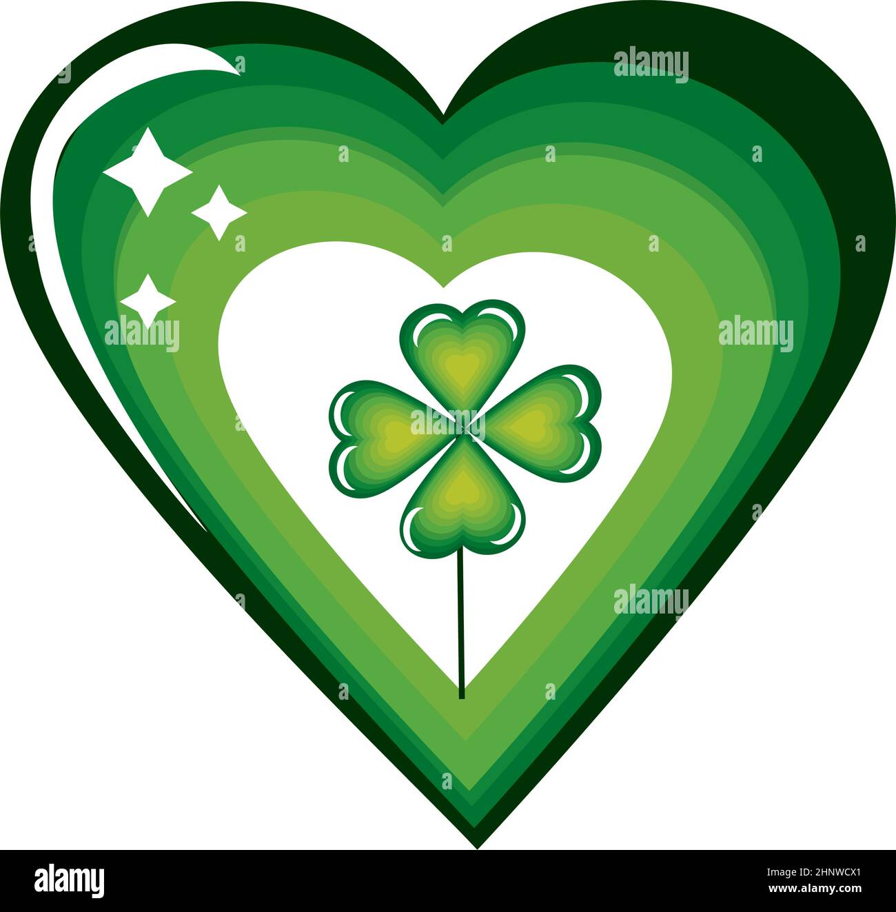 st patricks day heart Stock Vector Image & Art - Alamy