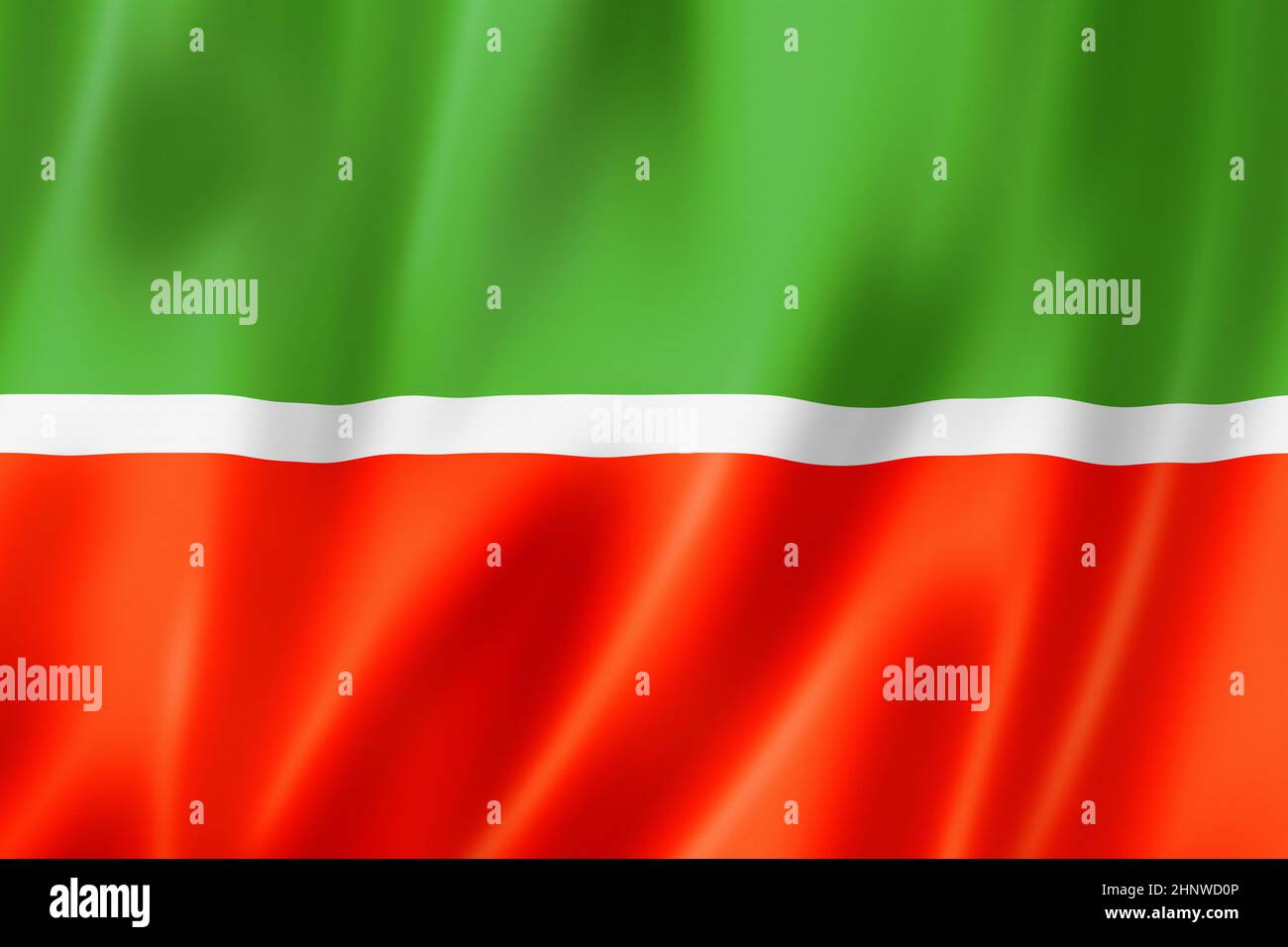 Tatarstan state - Republic - flag, Russia waving banner collection. 3D ...