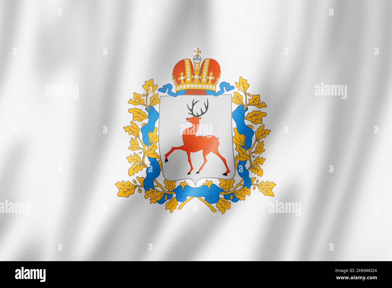 Nizhny Novgorod state - Oblast - flag, Russia waving banner collection ...