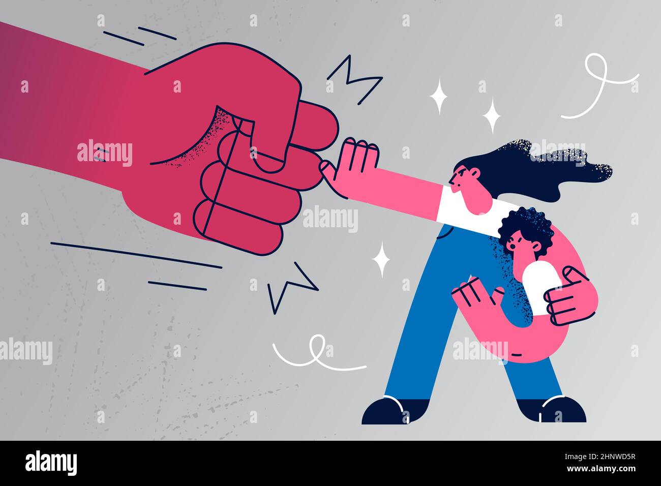 Self defence and independence concept. Confident determined strong ...