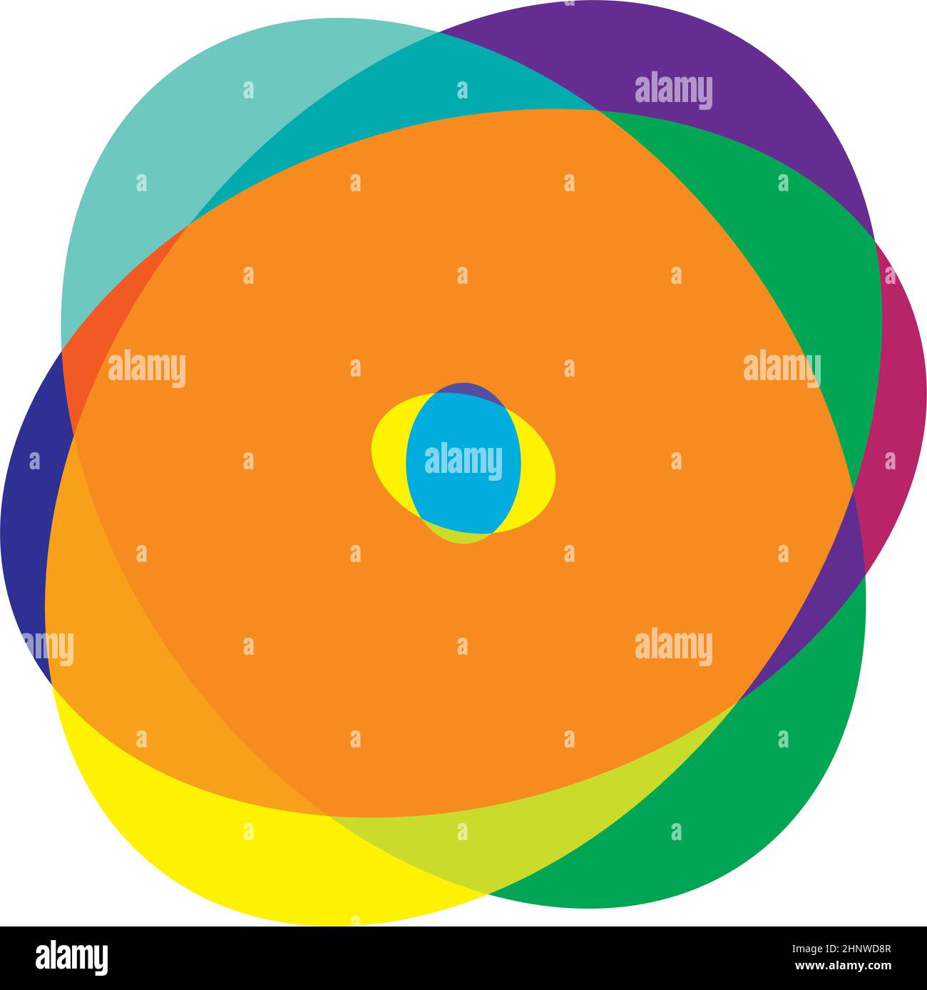 Abstract random circles geometric circular element - stock vector ...