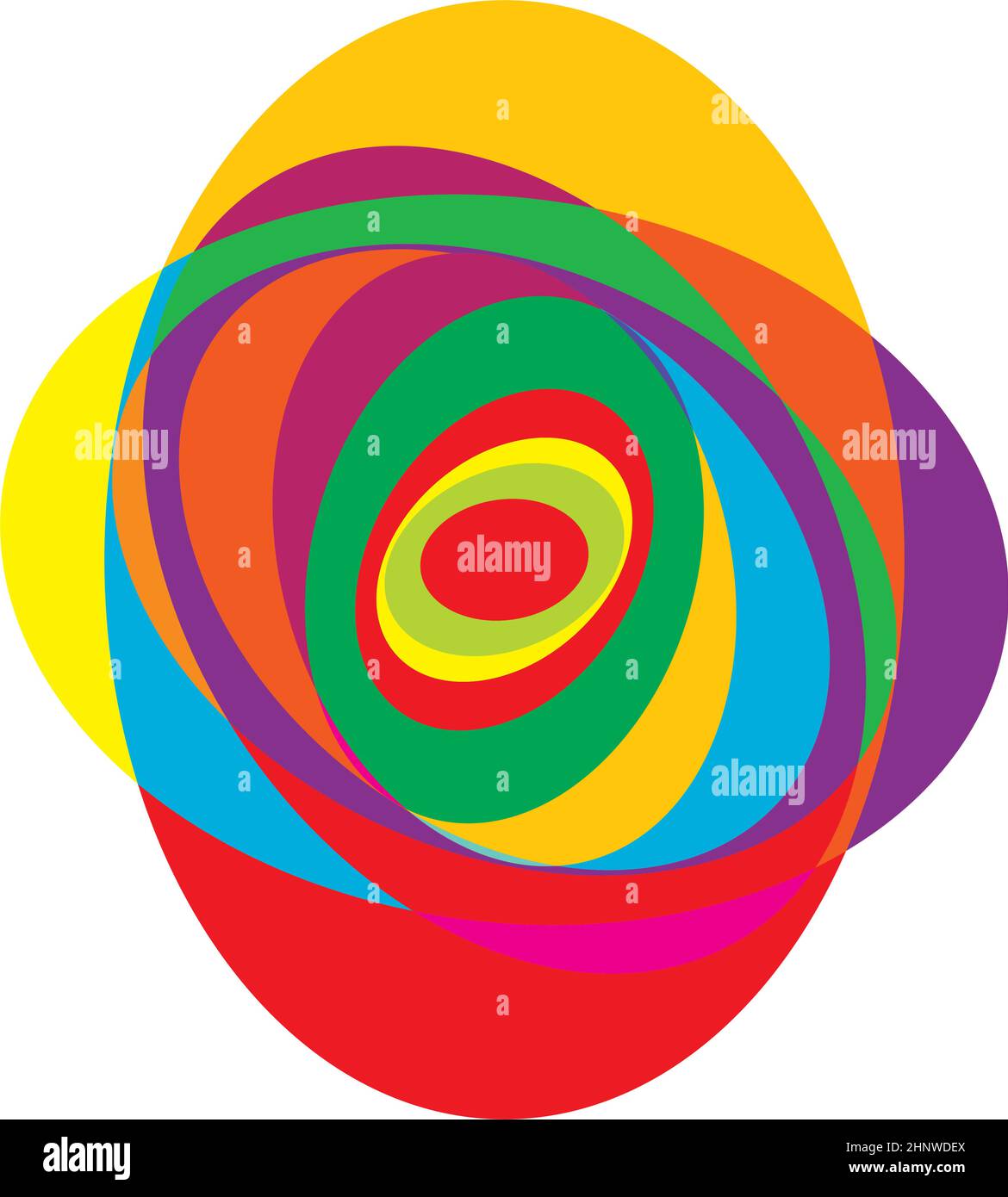Abstract random circles geometric circular element - stock vector ...