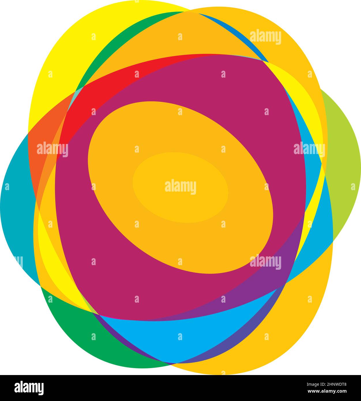 Abstract random circles geometric circular element - stock vector ...