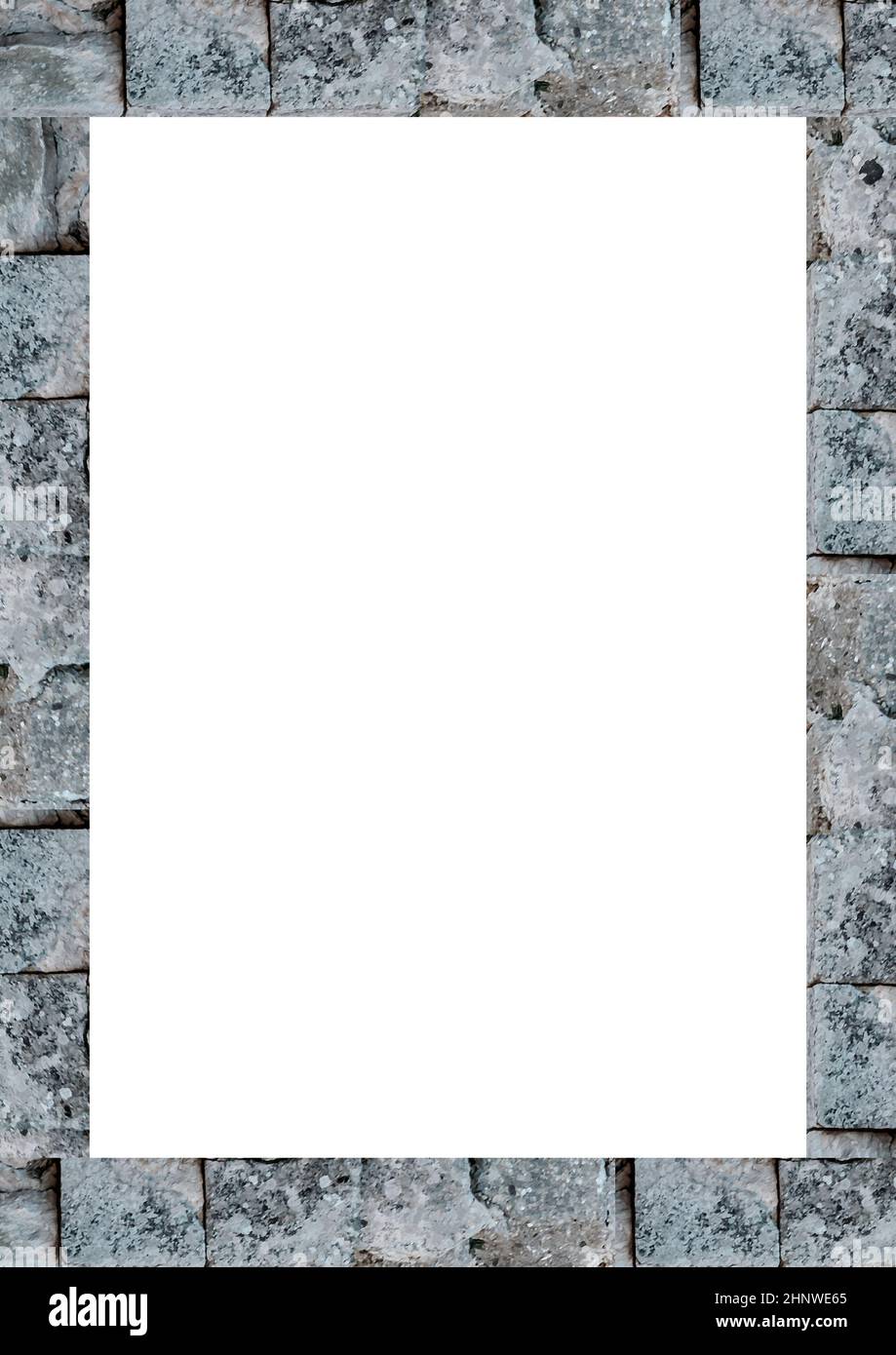 White frame background with decorated design borders Stock Photo - Alamy