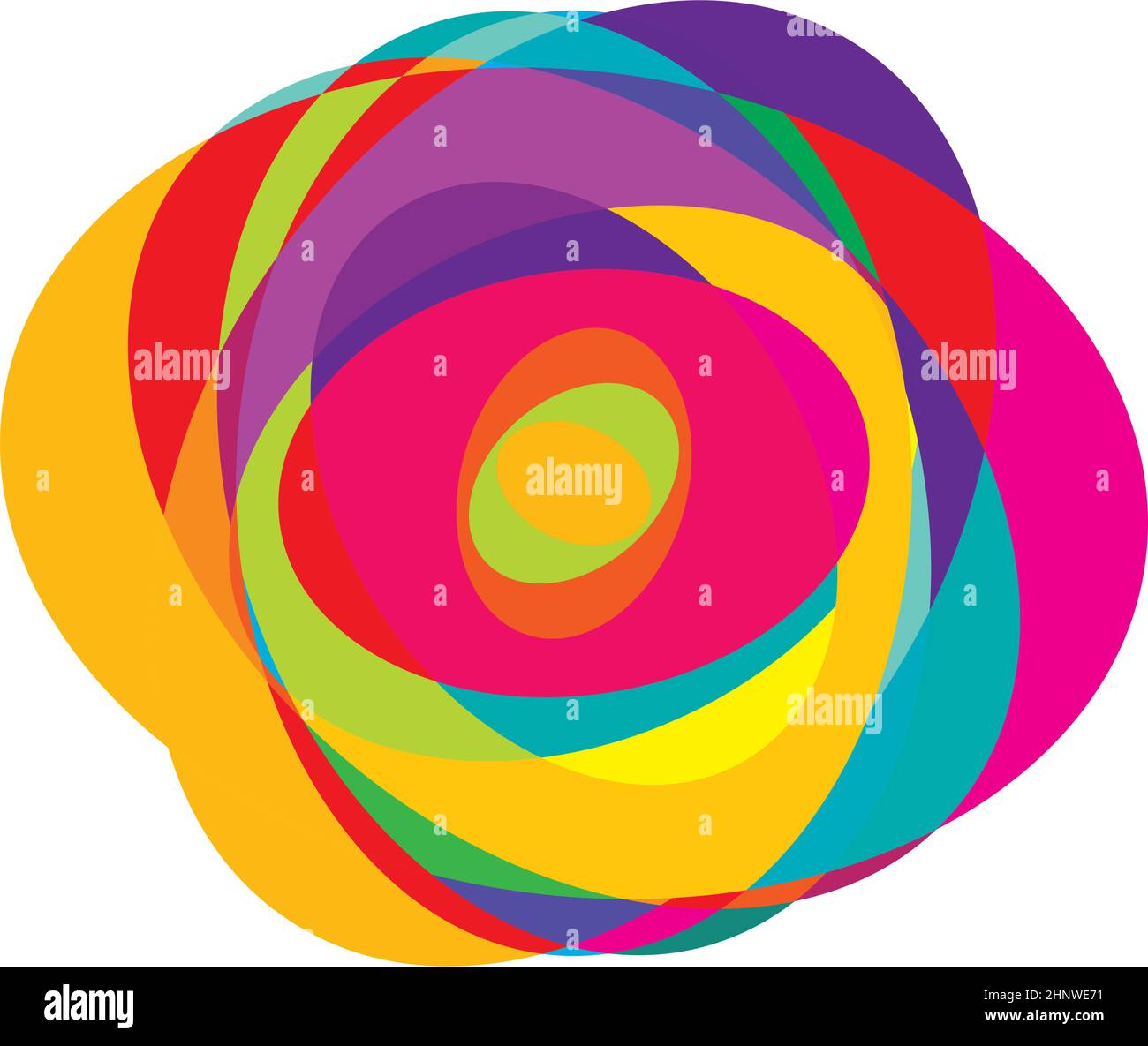 Abstract random circles geometric circular element - stock vector ...
