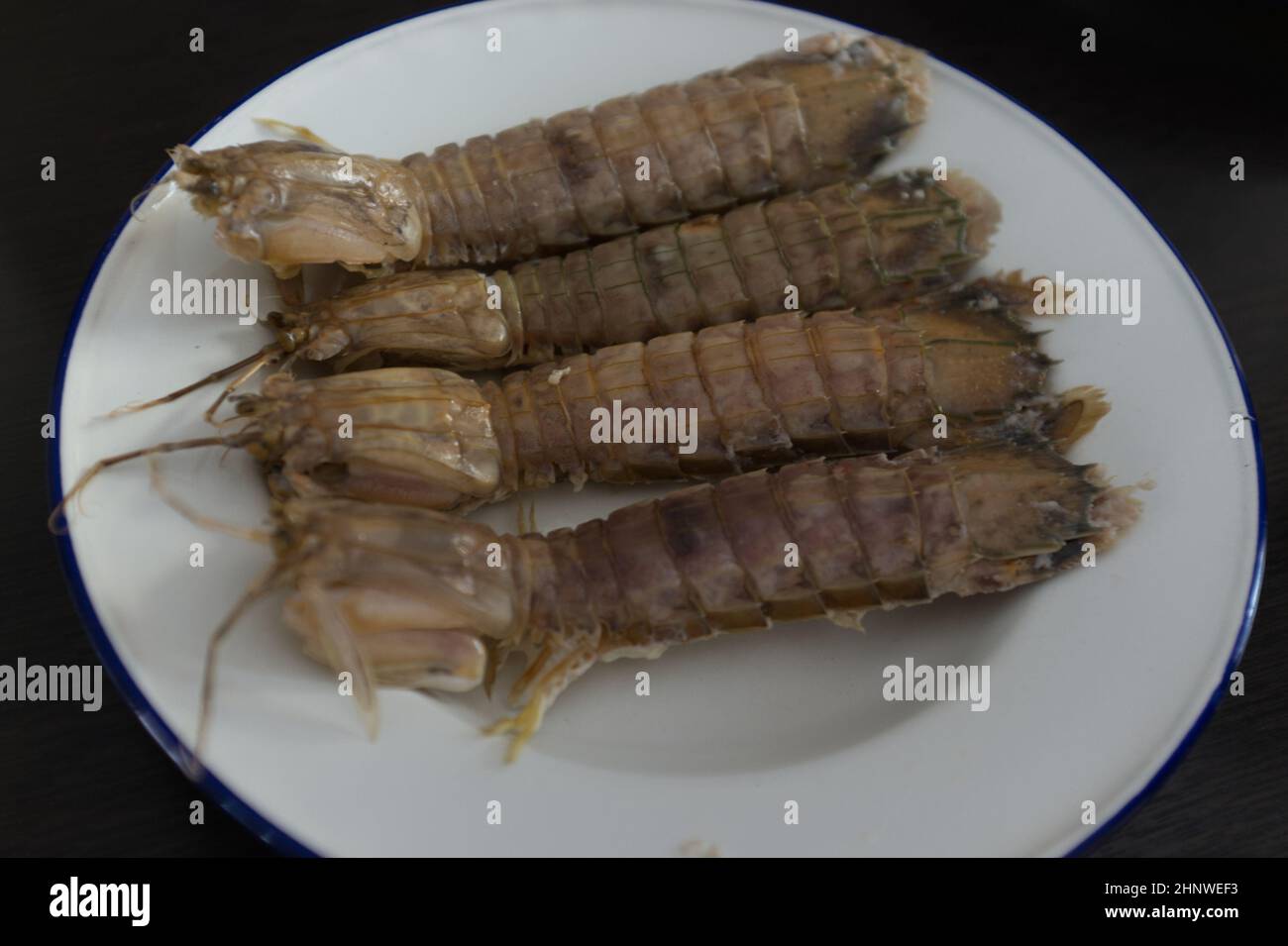 Steamed crayfish mantis shrimps stomatopods hi-res stock photography ...