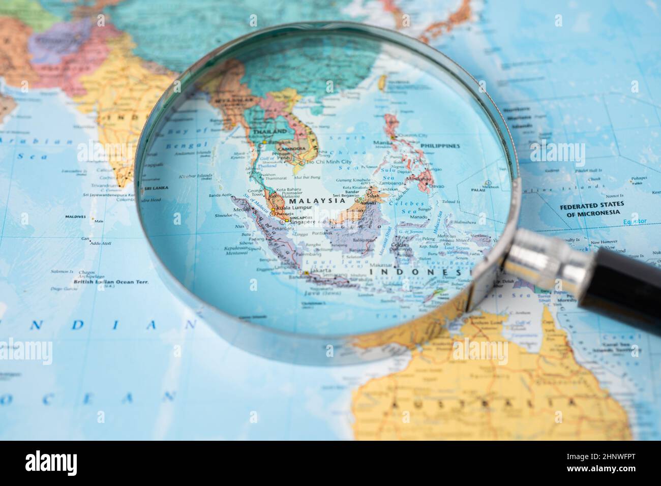 Close Up Asia Maps High Resolution Stock Photography and Images - Alamy