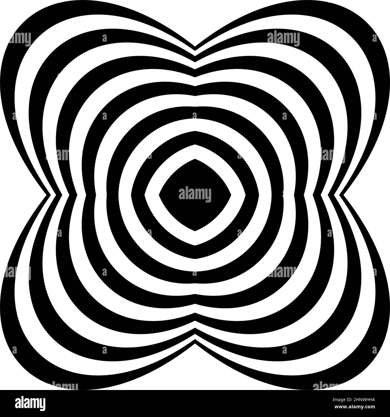 Op-art, visual art abstract geometry element - stock vector ...