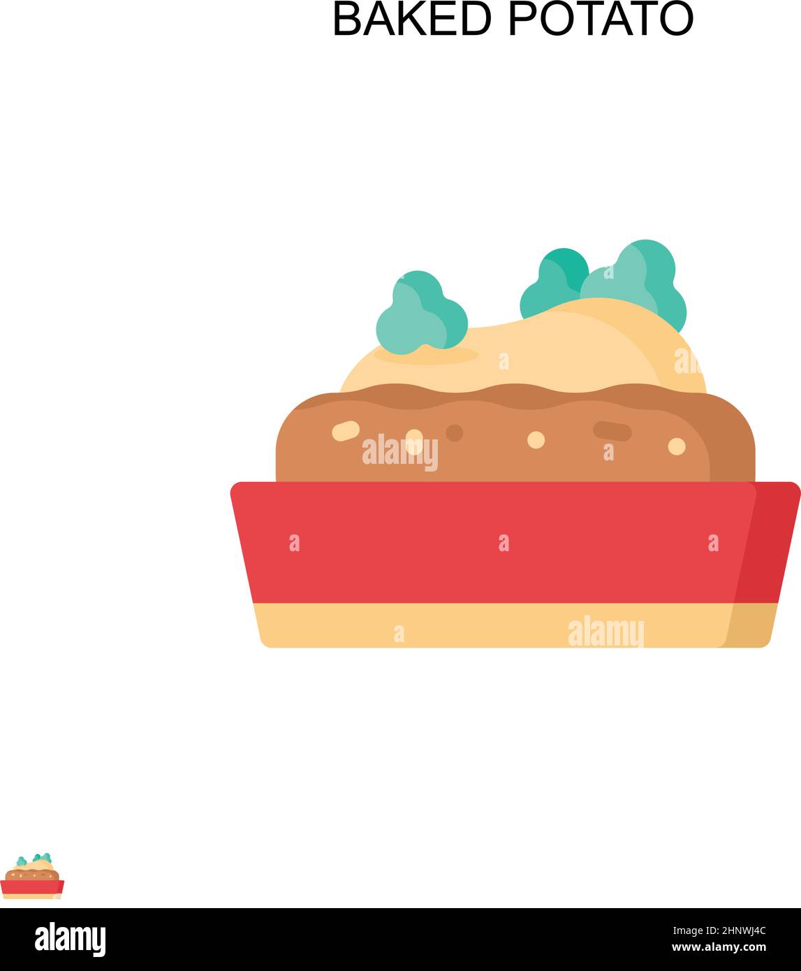 Plain Baked Potato Clip Art