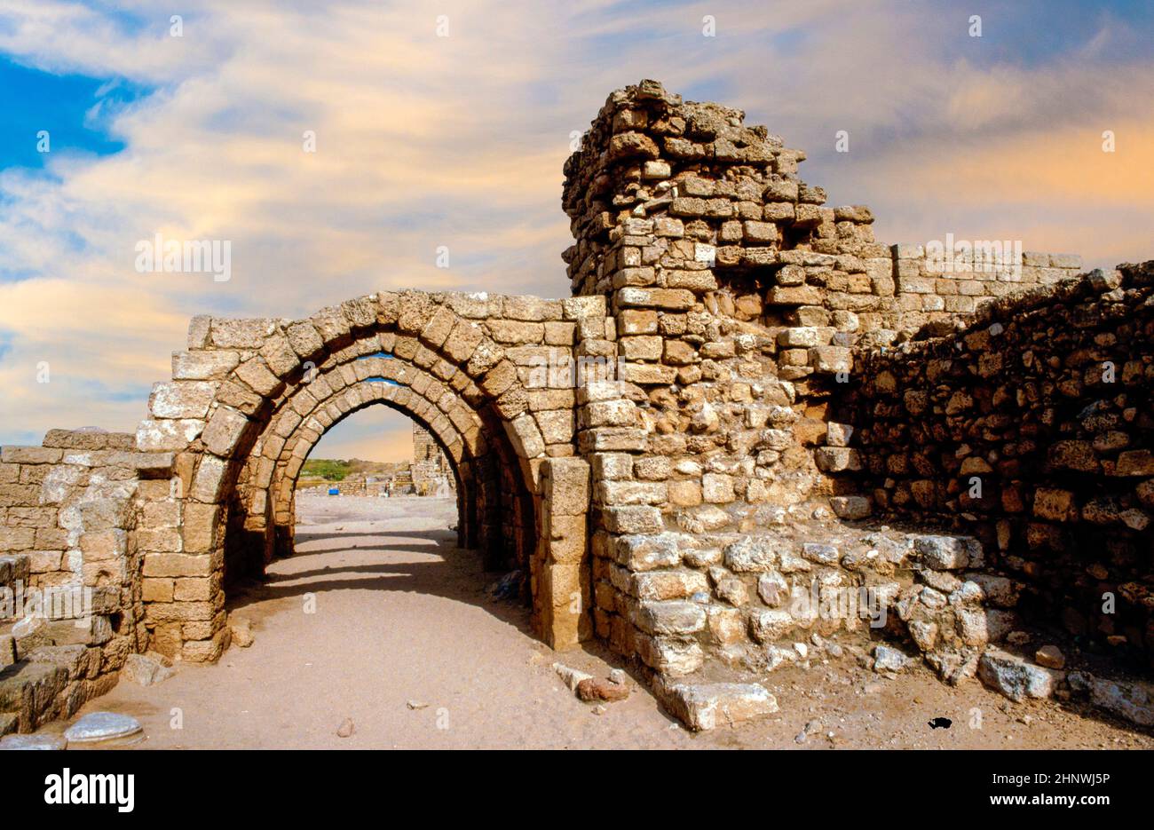 Ruins of a fortress Avdat, Israel historical site in the Judean desert ...
