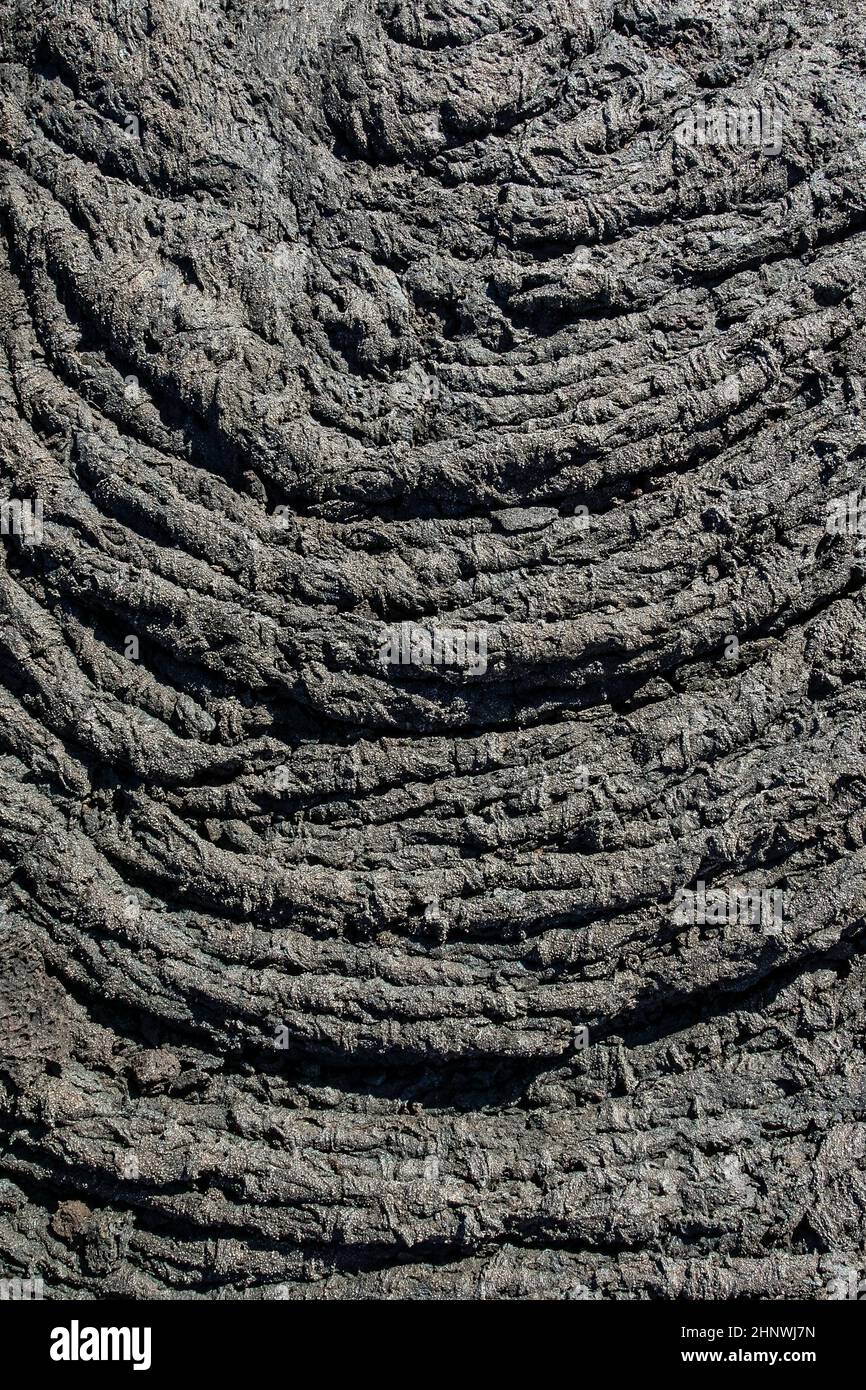 pattern of old volcanic soil in Lanzarote, Timanfaya national park ...