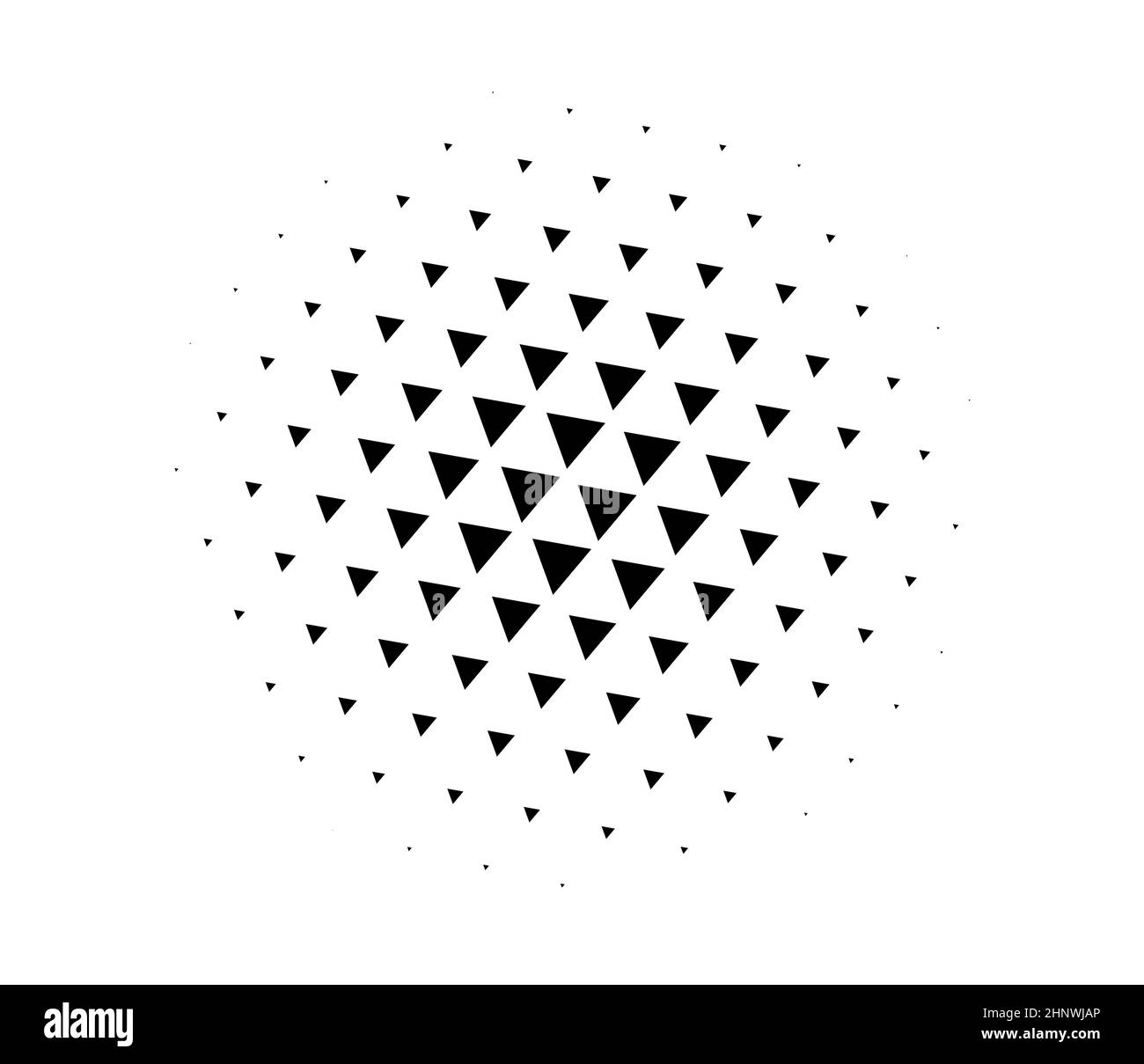 Triangle Halftone Texture Pattern Geometric Angular Vector Design