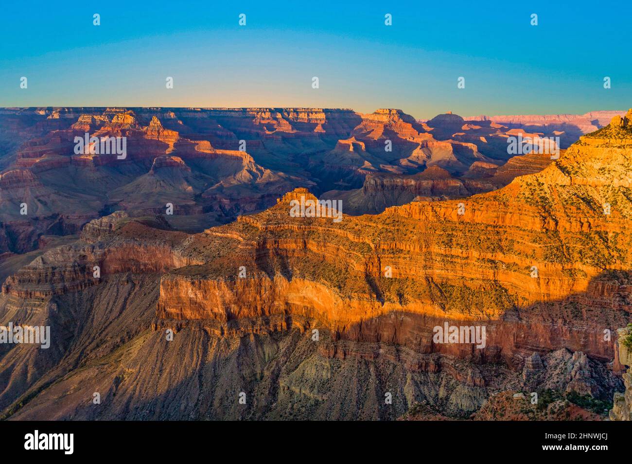 Grand Canyon at Mathers point in sunset light Stock Photo - Alamy