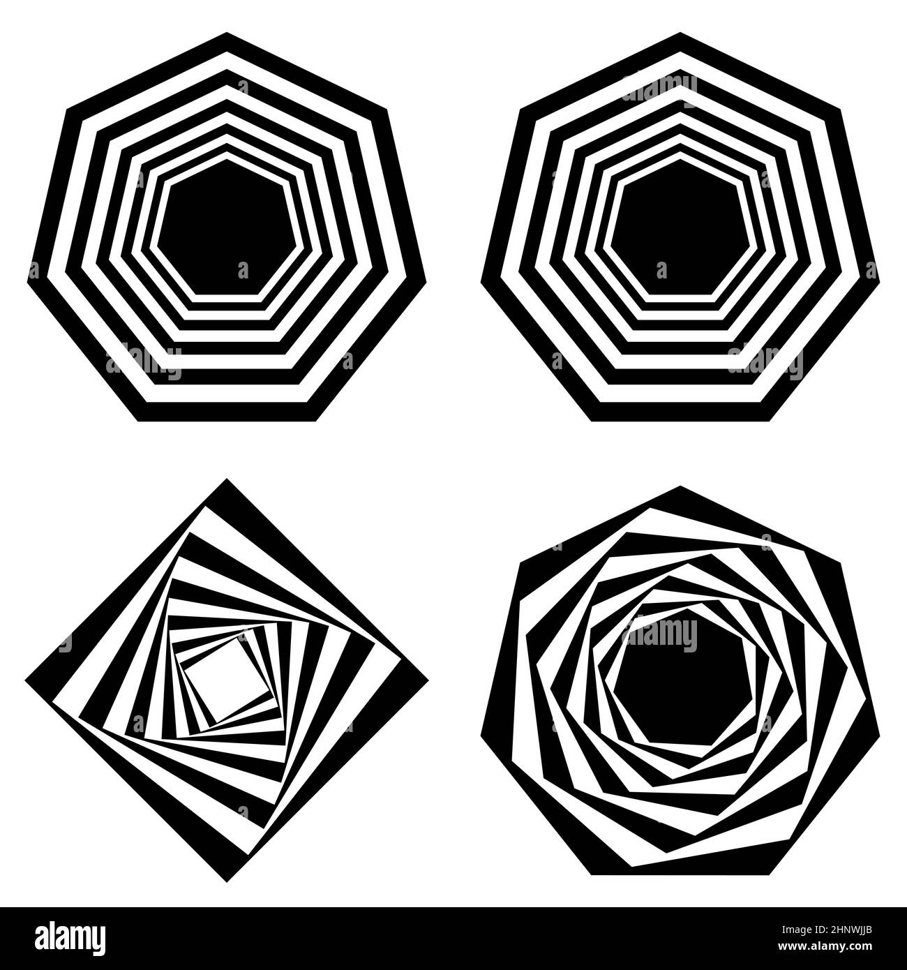 Op Art Geometric Element Shape Stock Vector Illustration Clip Art Graphics Stock Vector