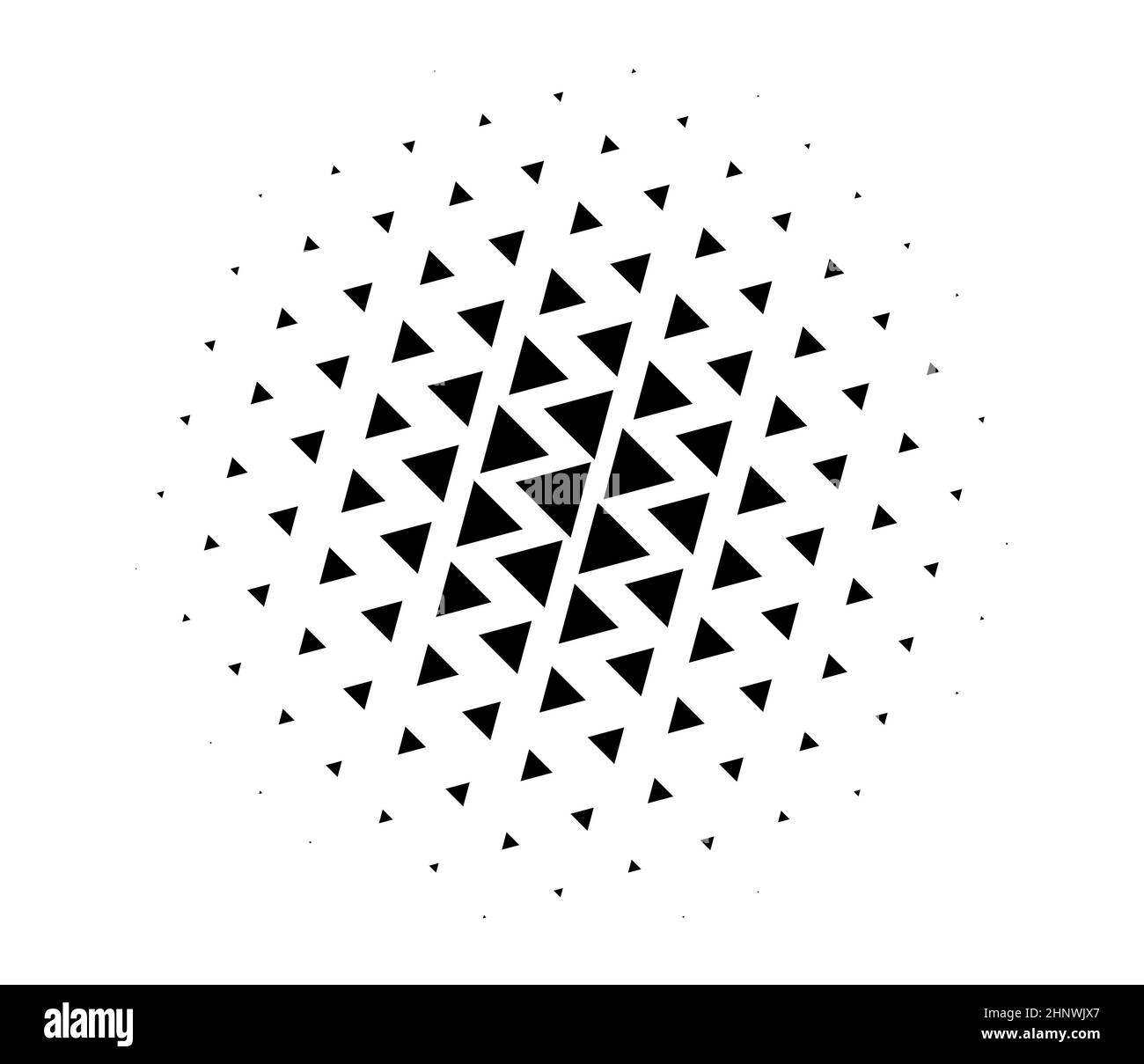 Triangle halftone texture, pattern. Geometric, angular vector design ...