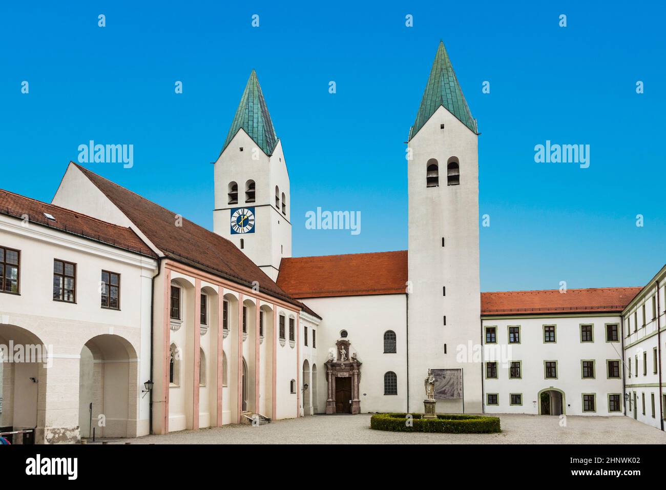 spires freising cathedral, Bavaria, Germany Stock Photo - Alamy