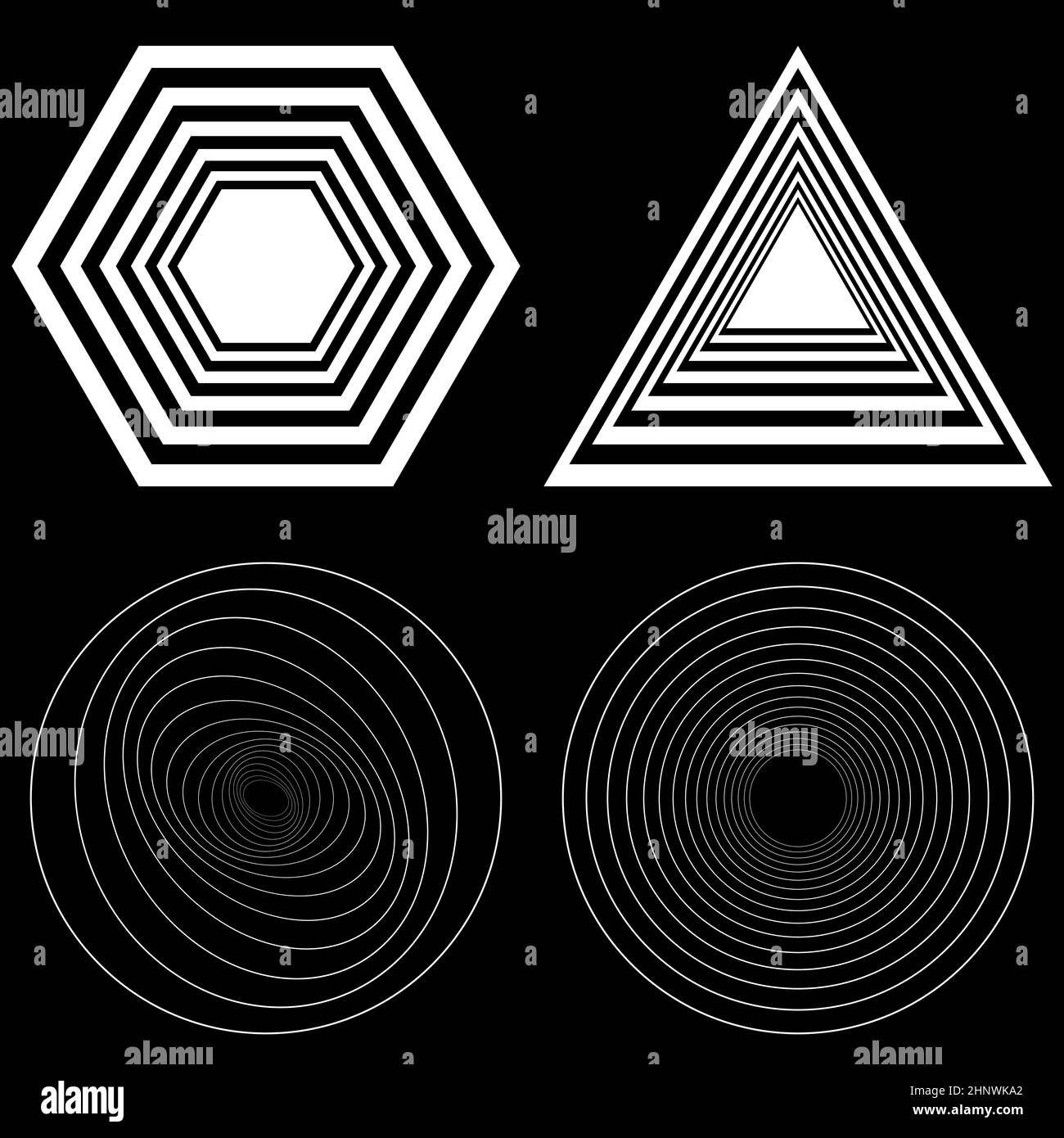 Op art, geometric element, shape - stock vector illustration, clip-art ...