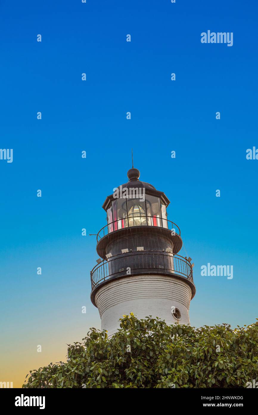 beautiful lighthouse from Key West in Florida Stock Photo - Alamy