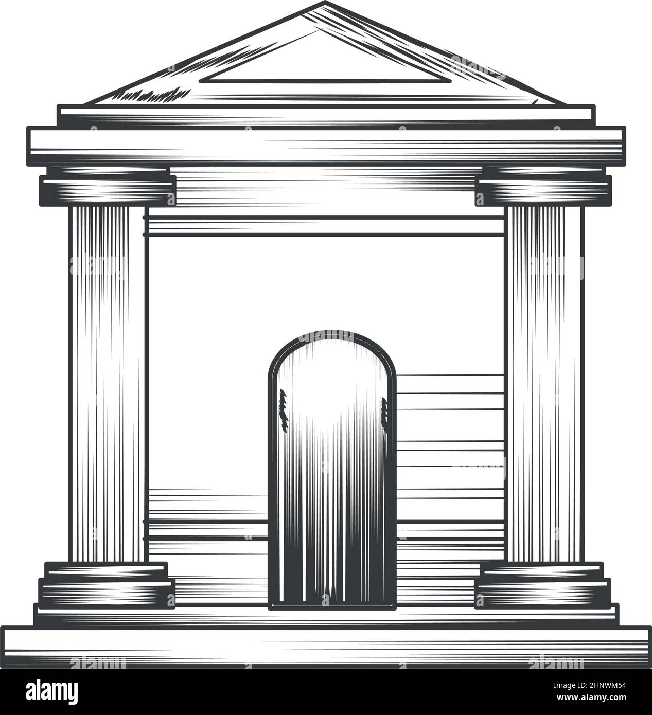 mausoleum building sketch Stock Vector Image & Art - Alamy