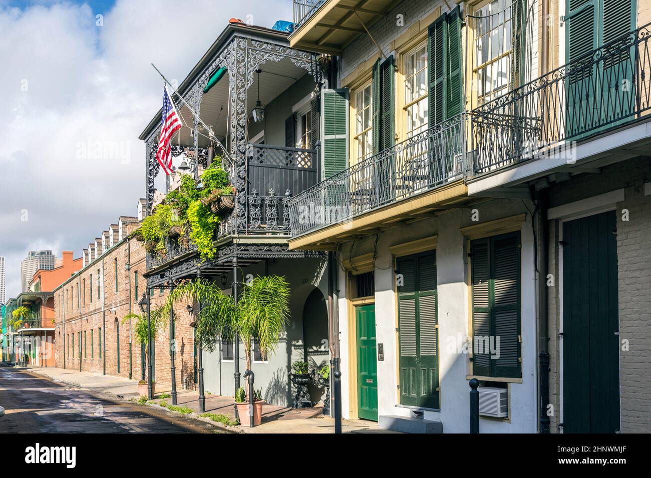 historic buildings in the French Quarter in New Orleans, USA Stock ...