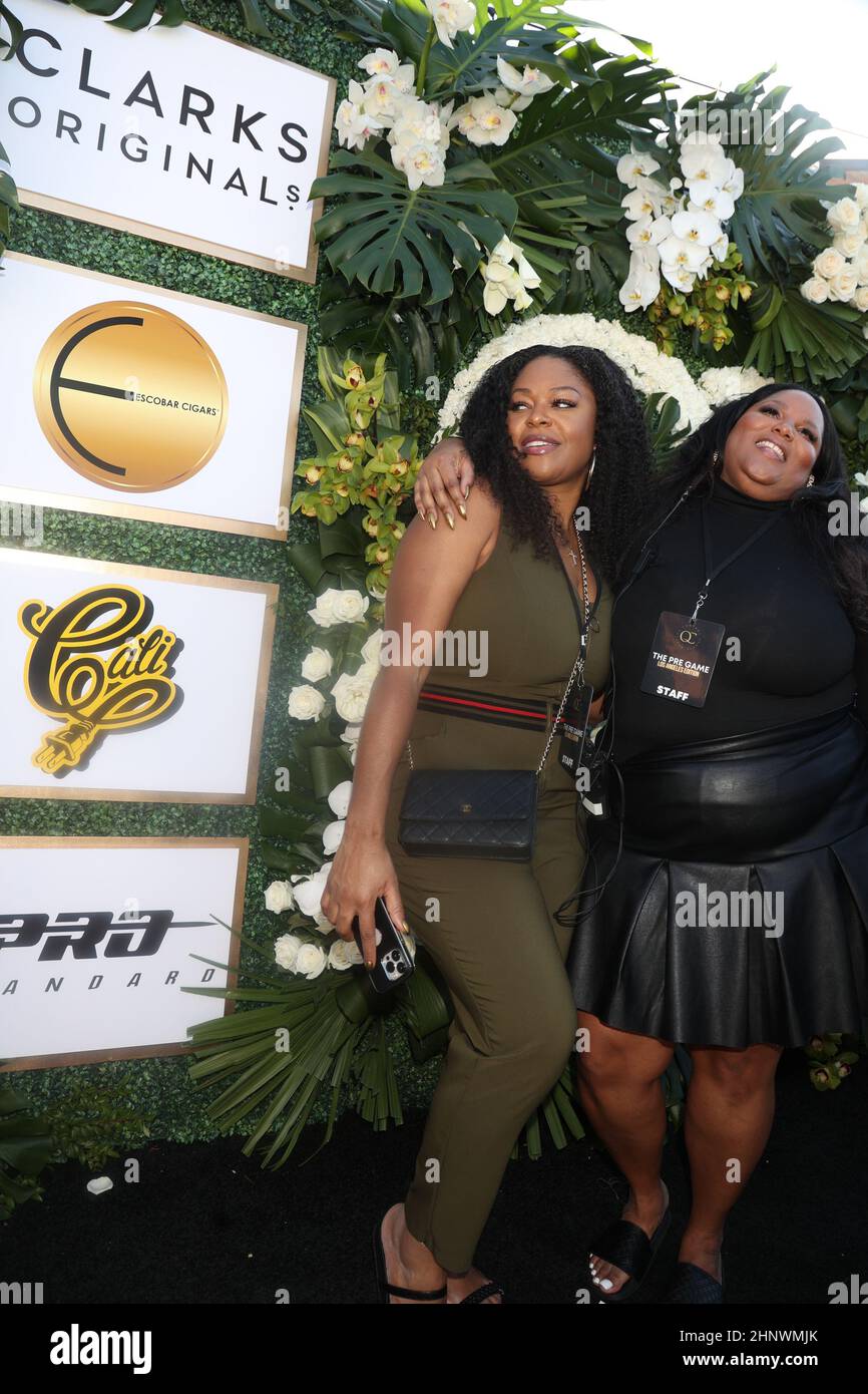 Los Angeles, Ca. 12th Feb, 2022. Dominique Simpson and Guest Melissa ...