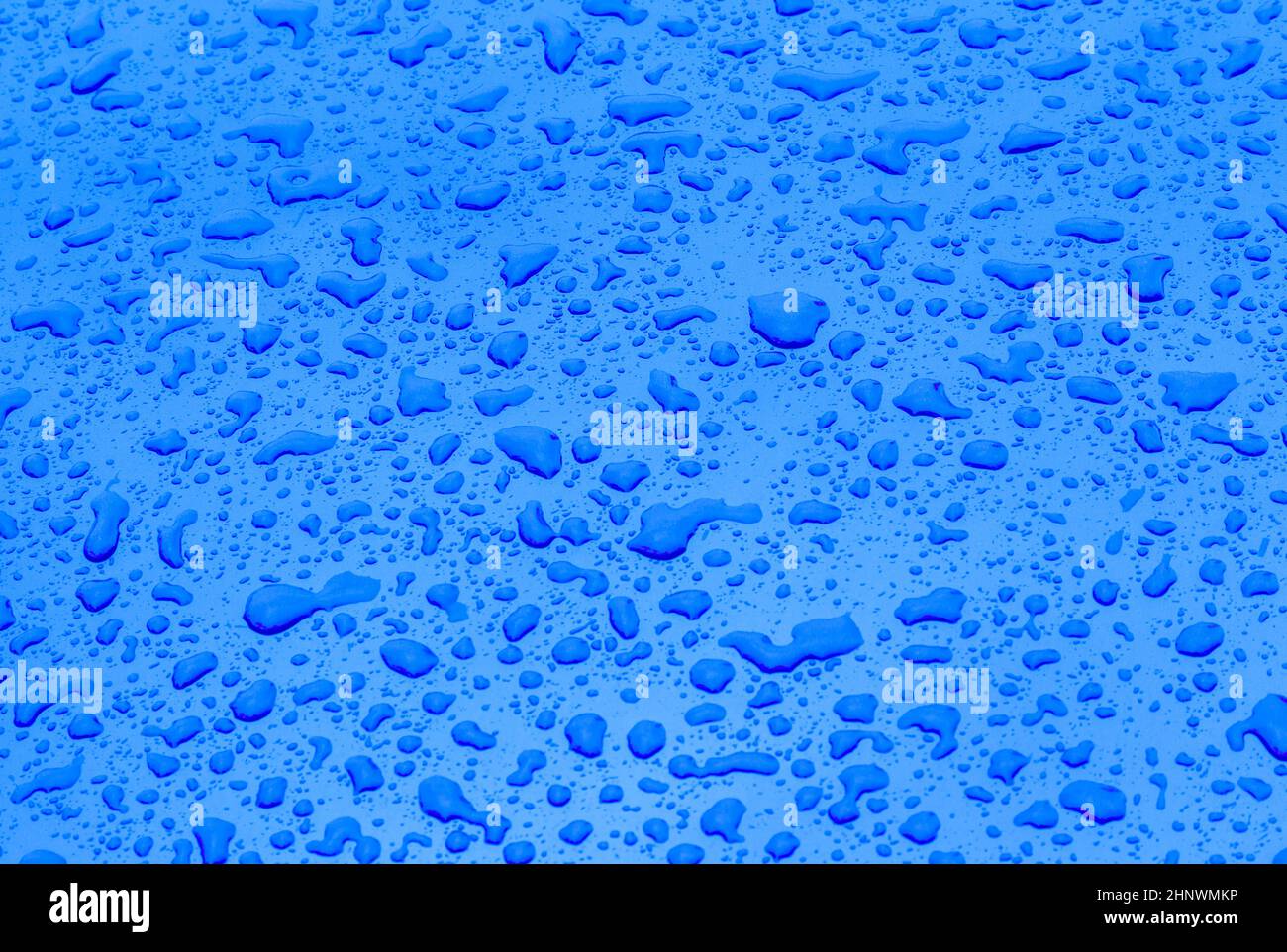 drop of water gives a harmonic structure on the metal surface of the ...