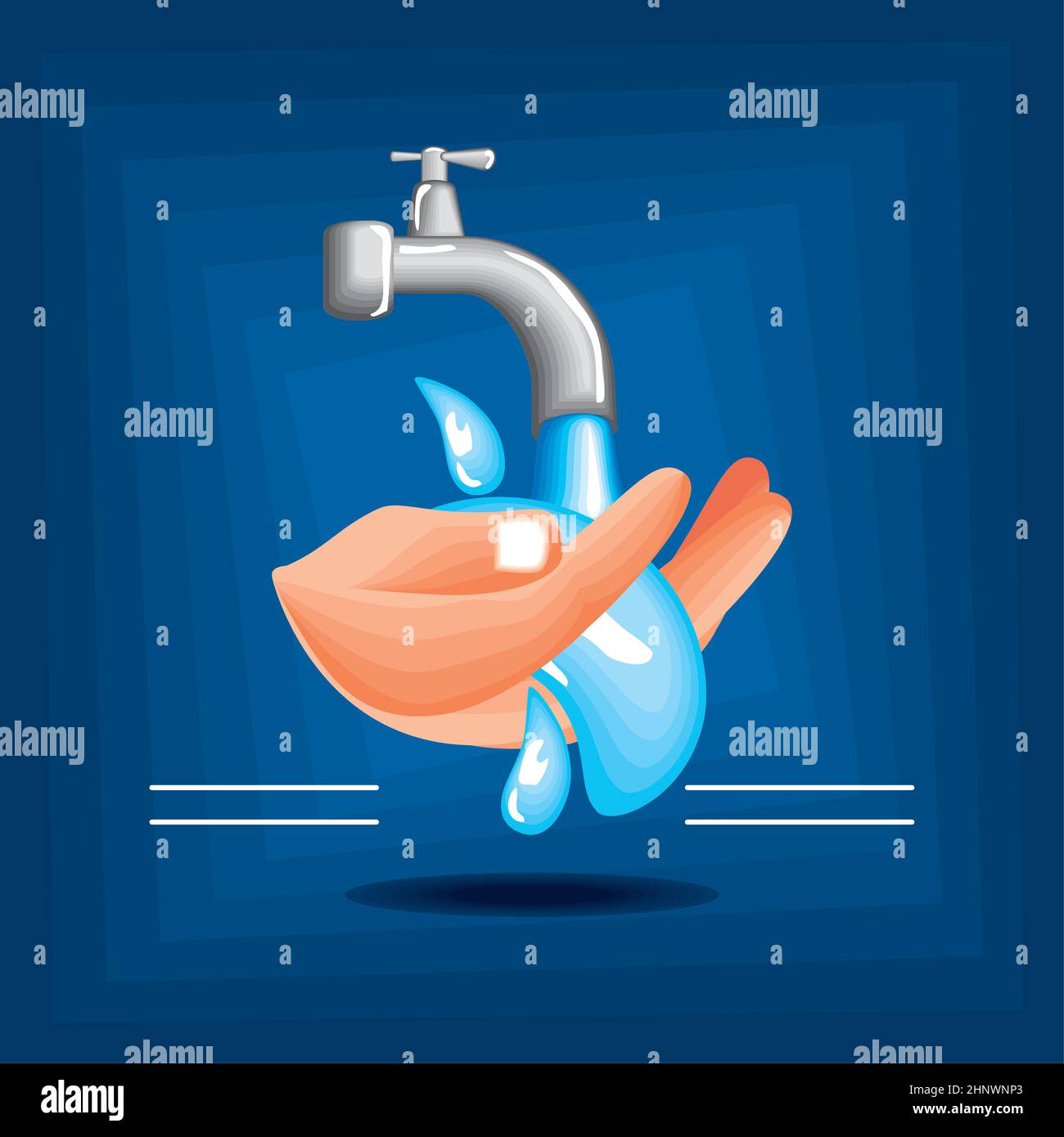 faucet pouring water Stock Vector Image & Art - Alamy