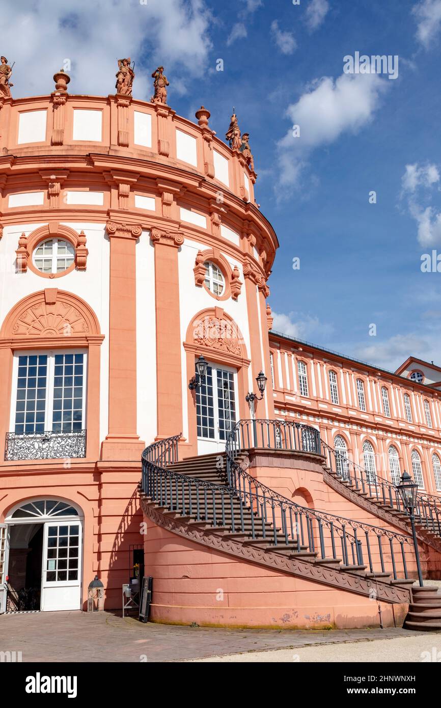 detail of famous Biebrich castle in Wiesbaden, Biebrich Stock Photo - Alamy