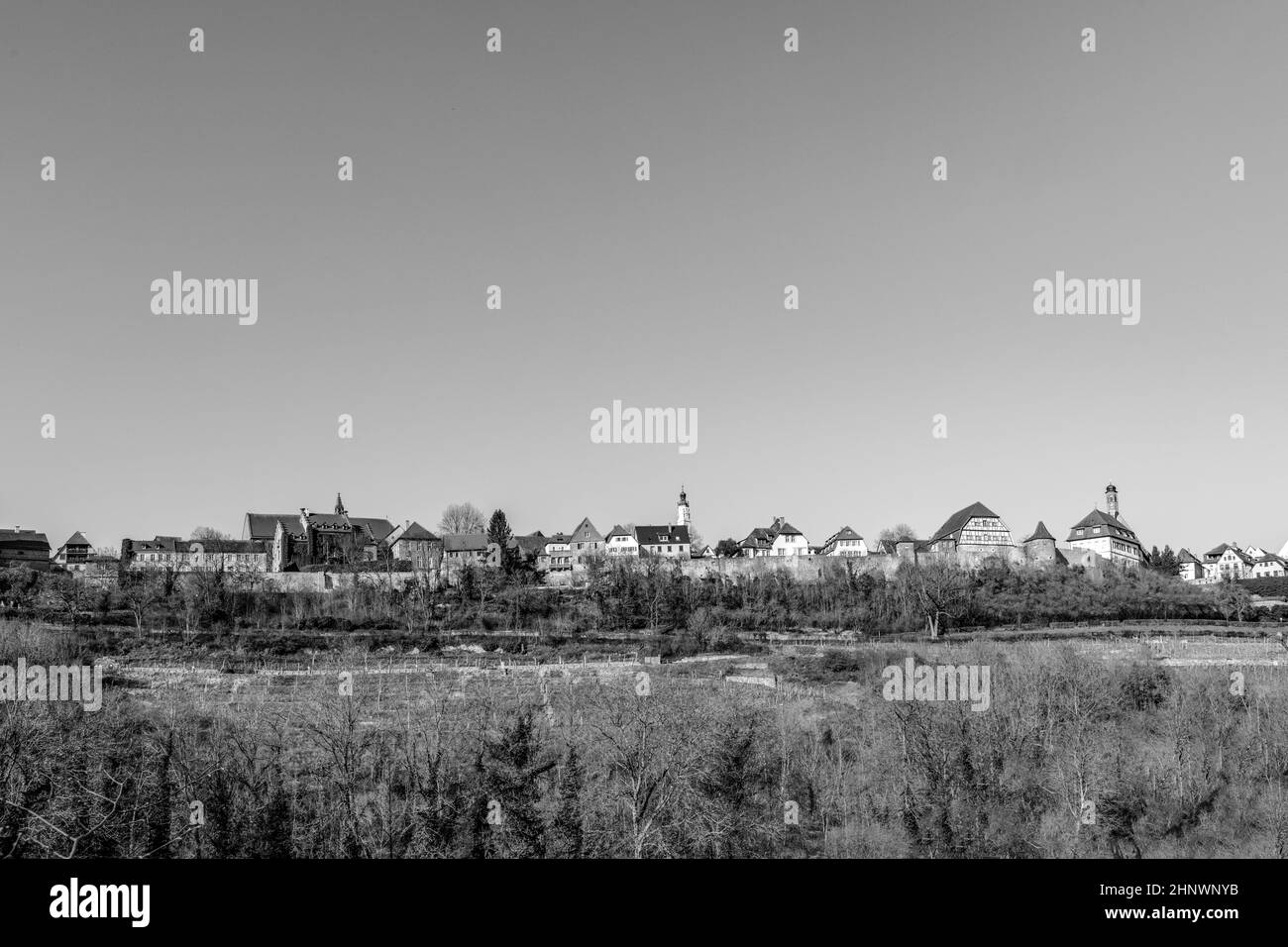 Town rothenburg ob der Black and White Stock Photos & Images - Alamy