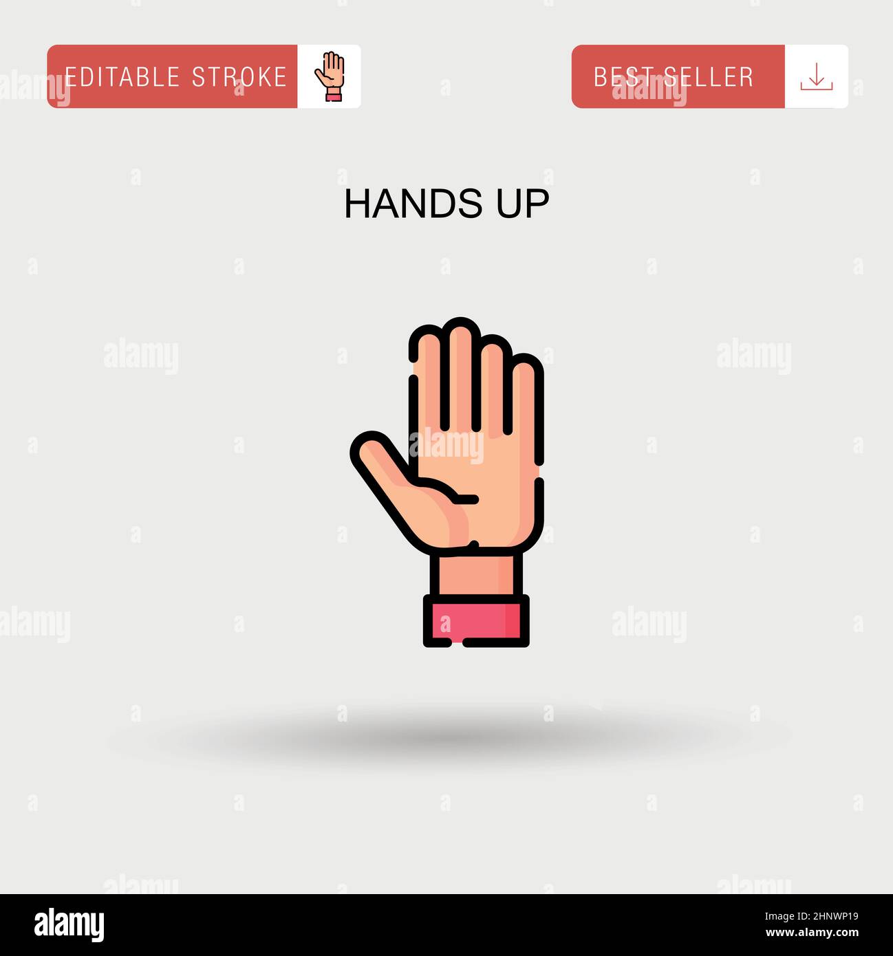 Business people hands raised Stock Vector Images - Alamy