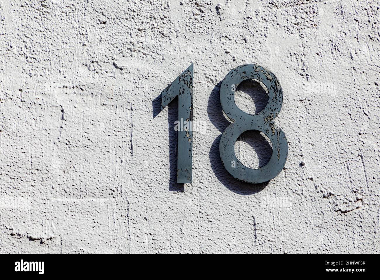 House number eighteen hi-res stock photography and images - Alamy