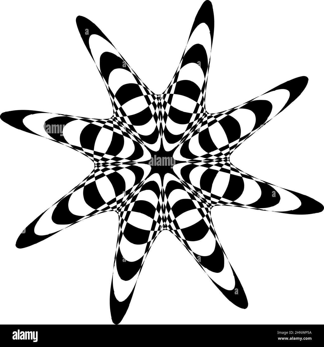 Op-art, visual art abstract geometry element - stock vector ...