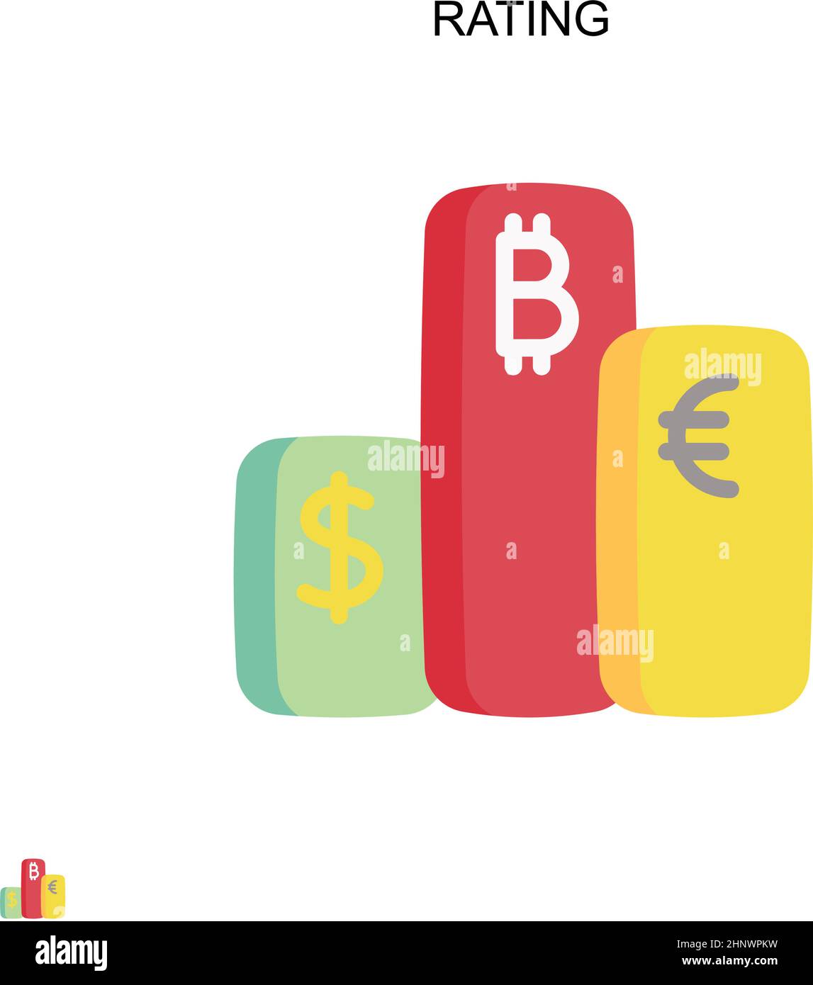 Rating Simple vector icon. Illustration symbol design template for web ...