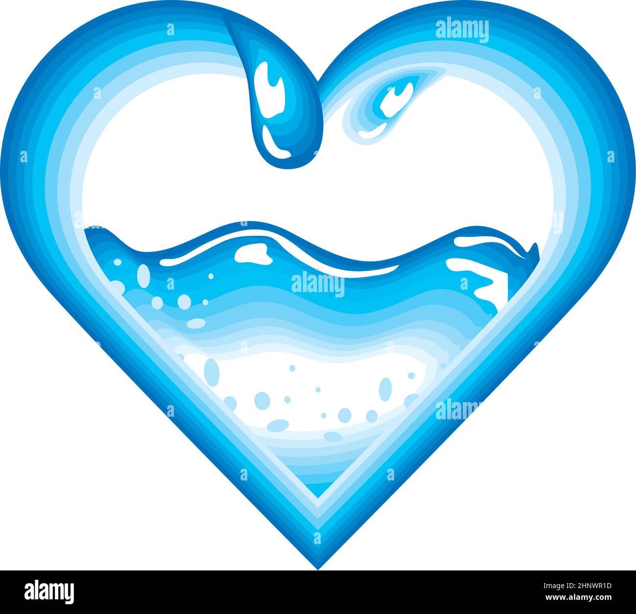 water inside heart Stock Vector Image & Art - Alamy