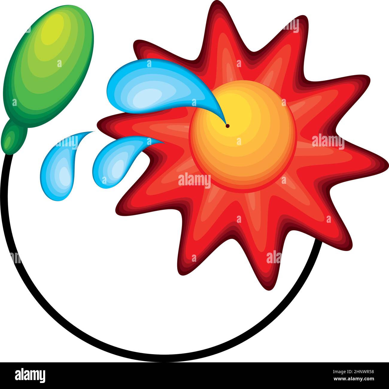 fools day flower prank Stock Vector Image & Art - Alamy