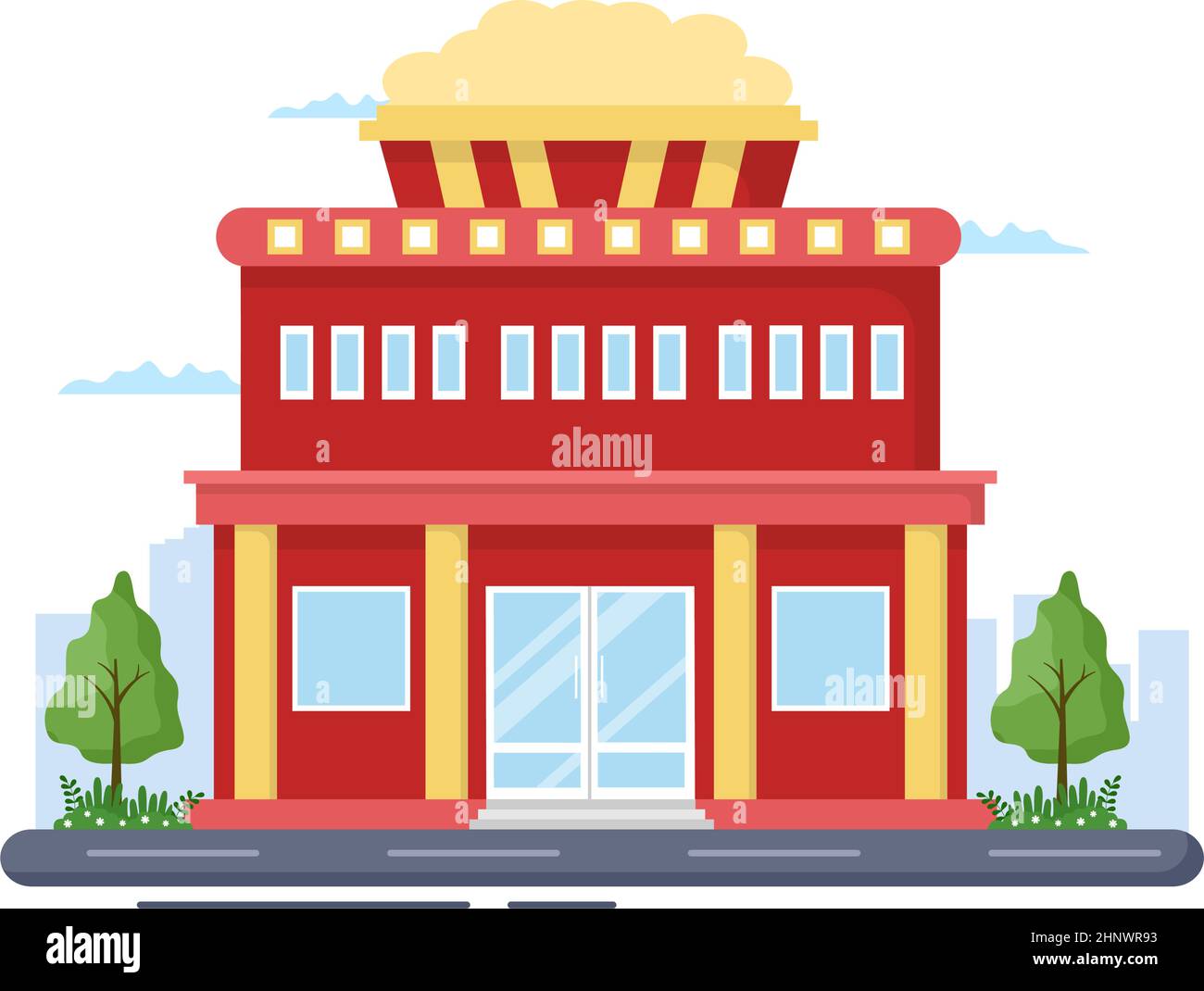 Cinema Building or Movie Theater for Modern Entertainment Industry ...