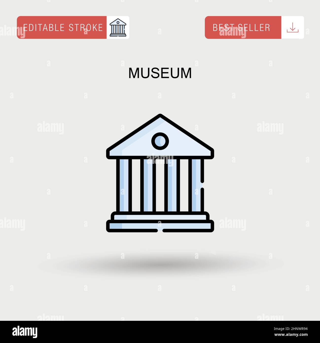 Museum modern architecture Stock Vector Images - Alamy
