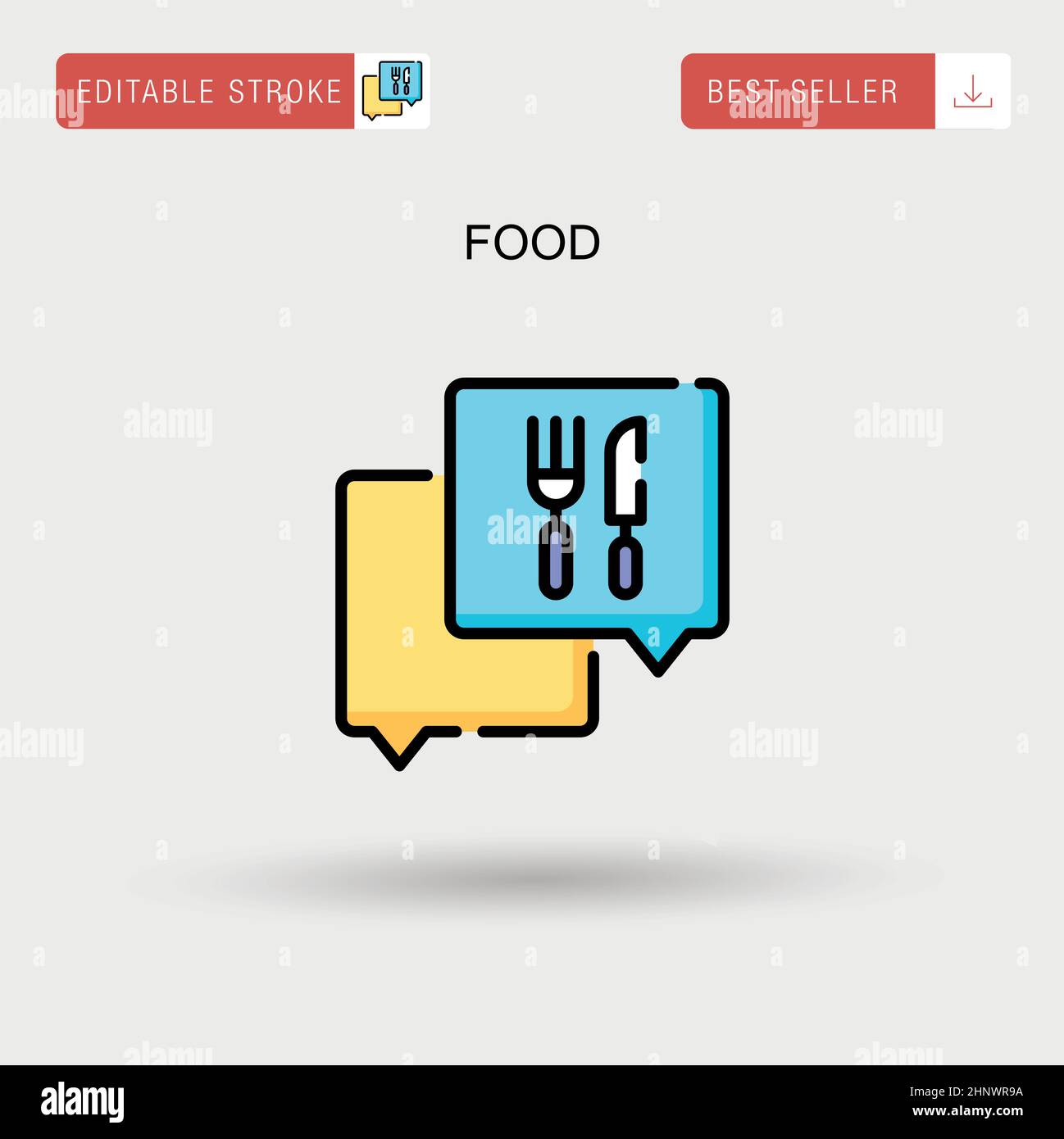 Food Simple vector icon Stock Vector Image & Art - Alamy