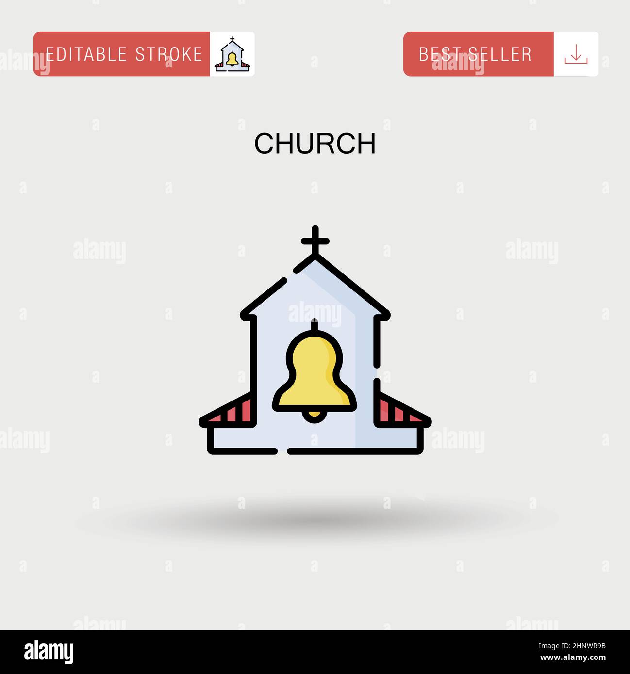 Interior of holy cross church Stock Vector Images - Alamy