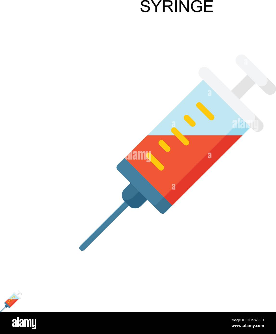 Syringe Simple vector icon. Illustration symbol design template for web ...