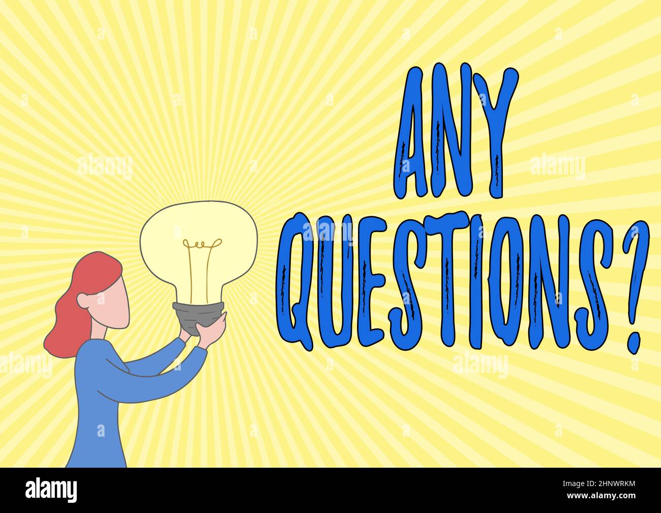 Conceptual display Any Questions Question, Business idea you say write ...