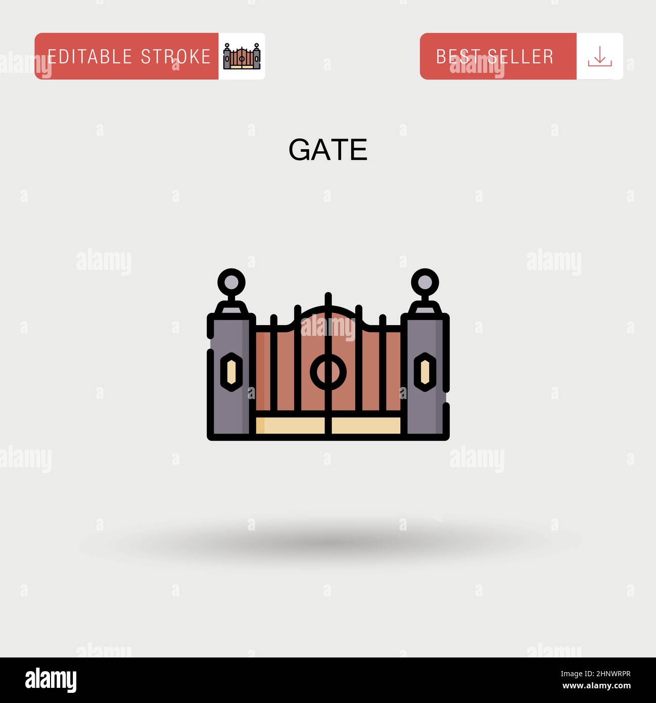 Gate Simple vector icon Stock Vector Image & Art - Alamy