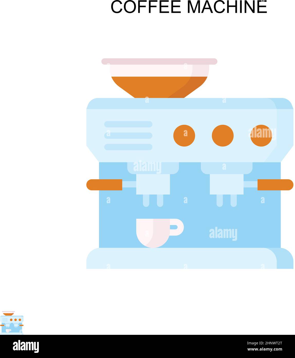 Automatic espresso coffee machine Stock Vector Images - Alamy