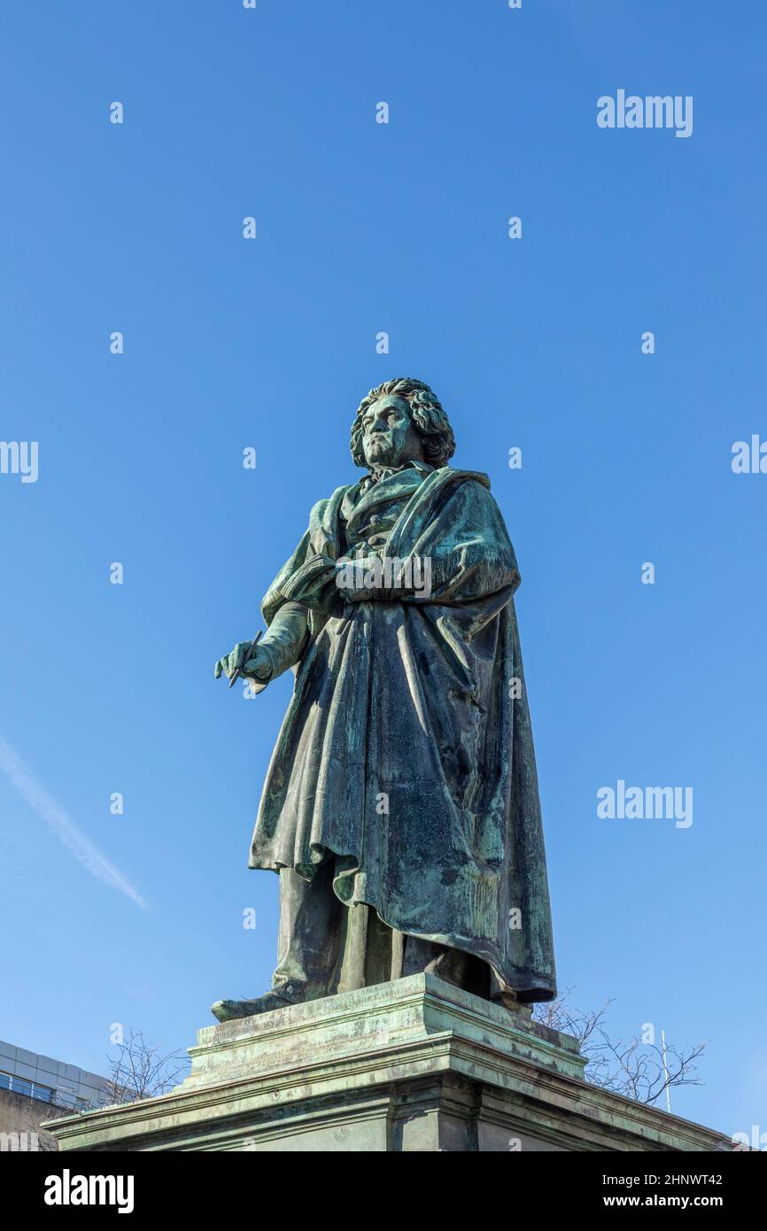 A statue of famous composer Ludwig van Beethoven - located on ...